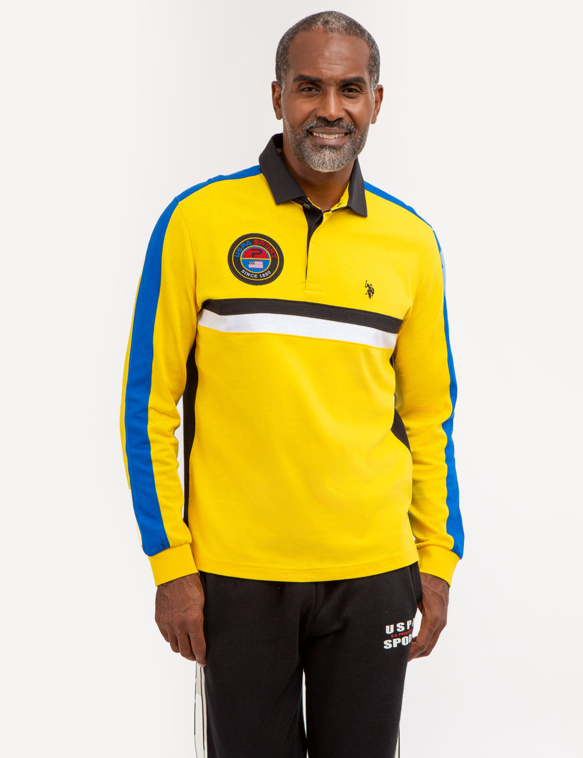 USPA SPORT COLORBLOCK LONG SLEEVE POLO SHIRT– U.S. Polo Assn.