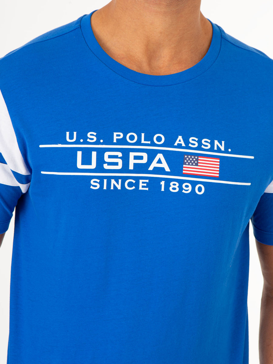 GRAPHIC PRINT USPA COLORBLOCK JERSEY T-SHIRT– U.S. Polo Assn.