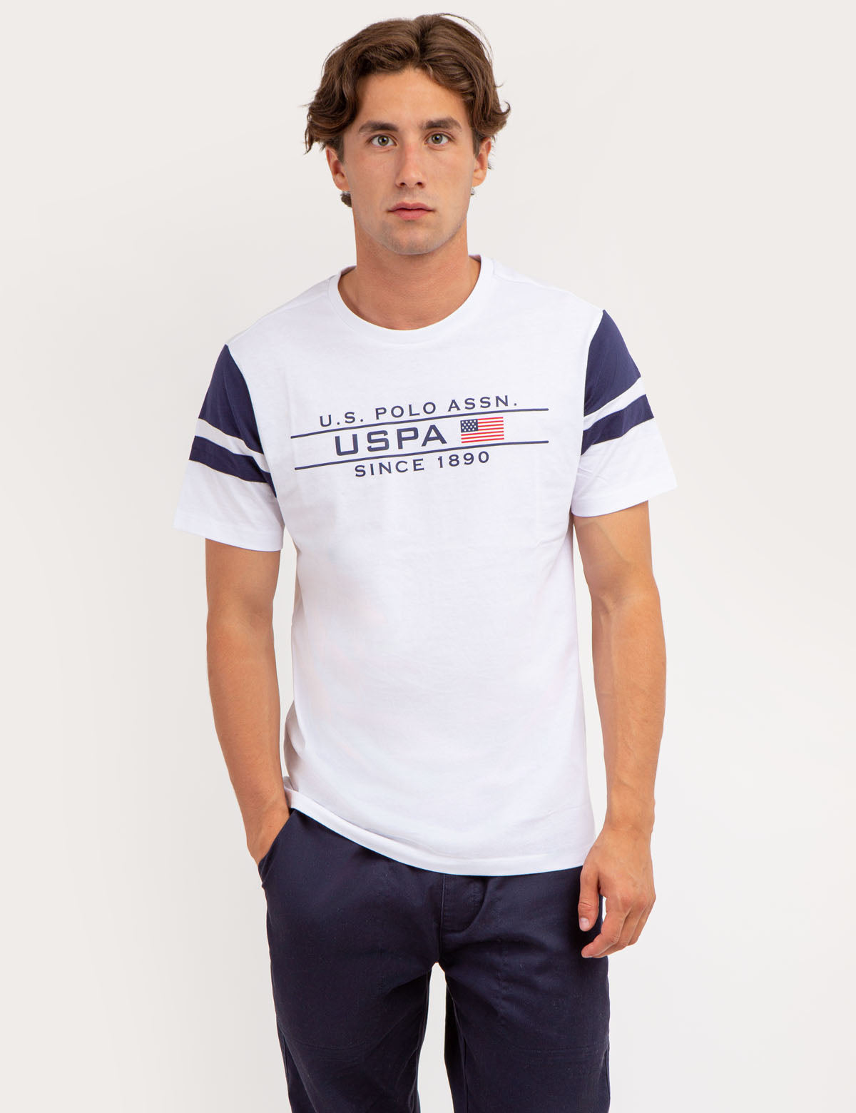 GRAPHIC PRINT USPA COLORBLOCK JERSEY T-SHIRT– U.S. Polo Assn.