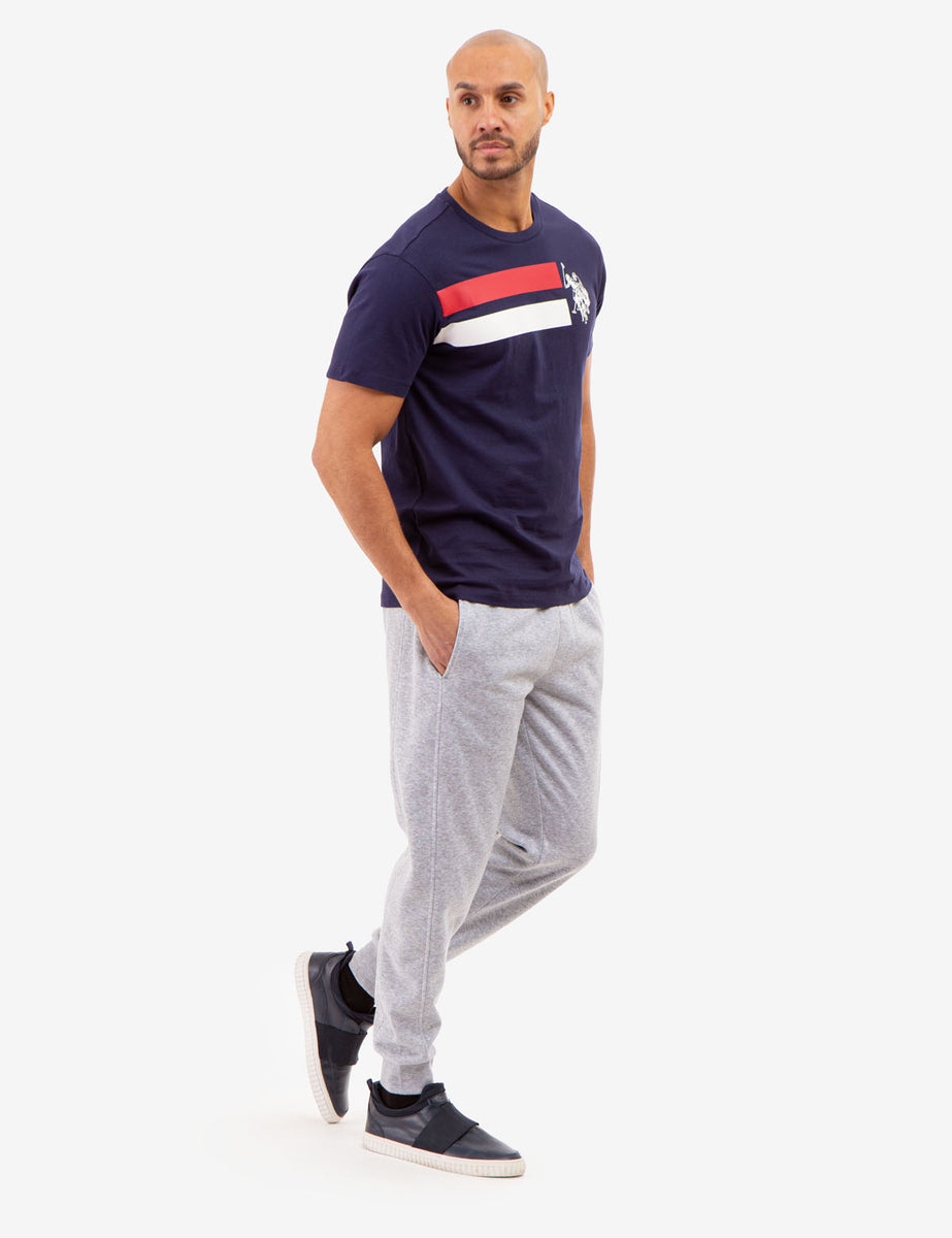 DOUBLE LINEAR GRAPHIC LOGO T-SHIRT– U.S. Polo Assn.