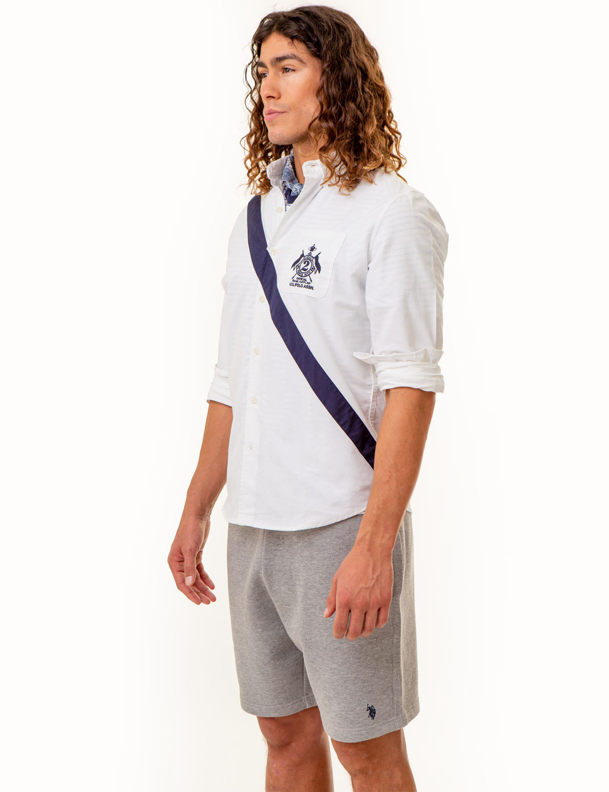 LONG SLEEVE DIAGONAL SASH OXFORD SHIRT– U.S. Polo Assn.