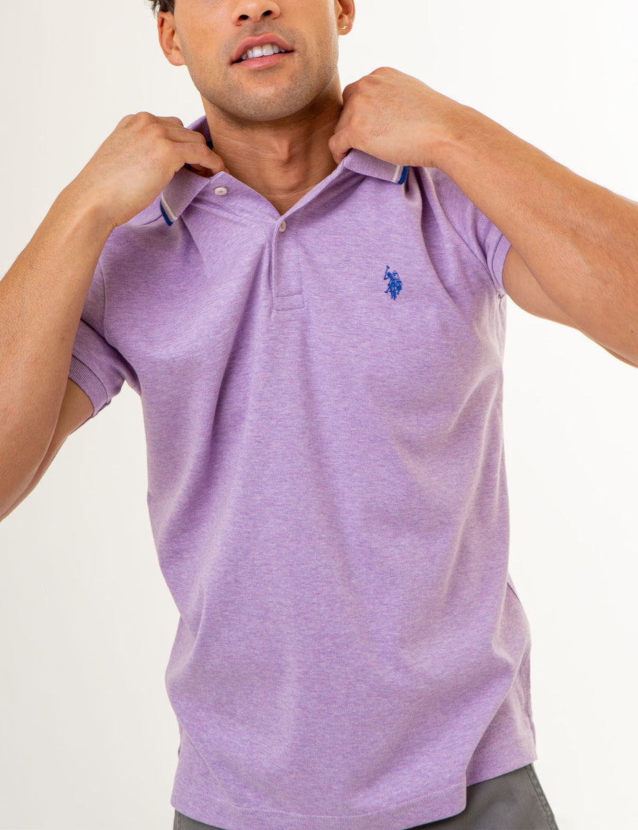 SLIM FIT SOLID INTERLOCK POLO SHIRT– U.S. Polo Assn.