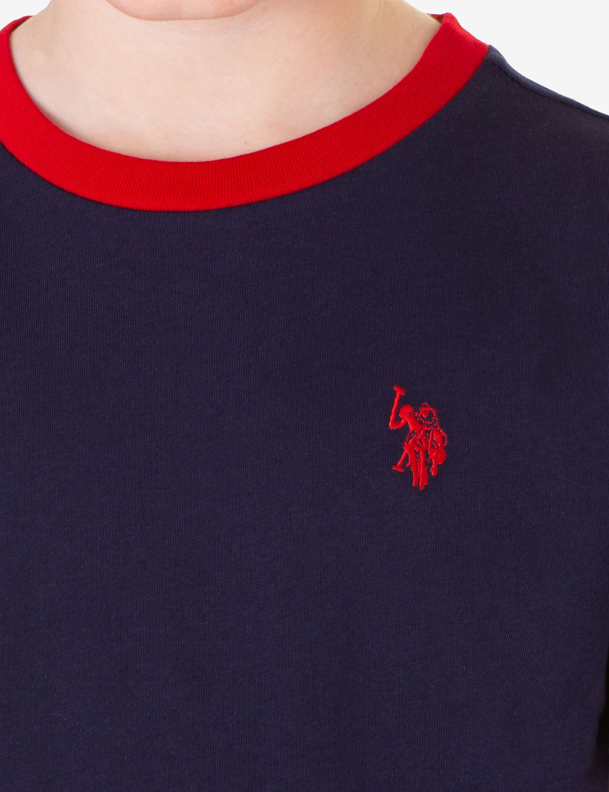 BOYS RINGER CREW NECK T-SHIRT– U.S. Polo Assn.