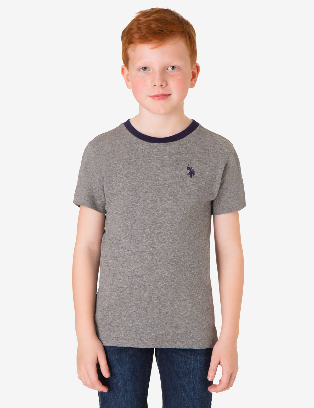 BOYS RINGER CREW NECK T-SHIRT– U.S. Polo Assn.