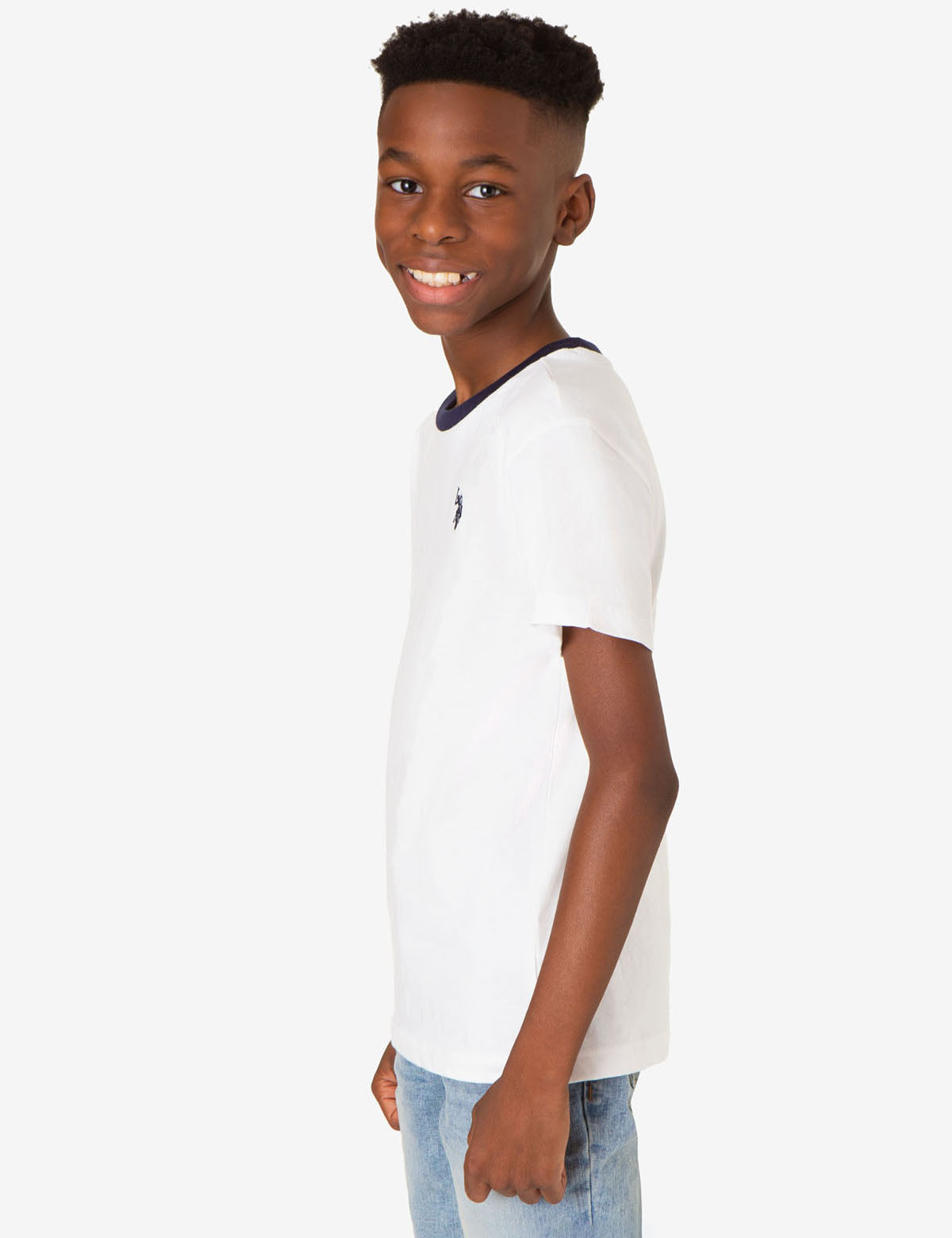 BOYS RINGER CREW NECK T-SHIRT– U.S. Polo Assn.