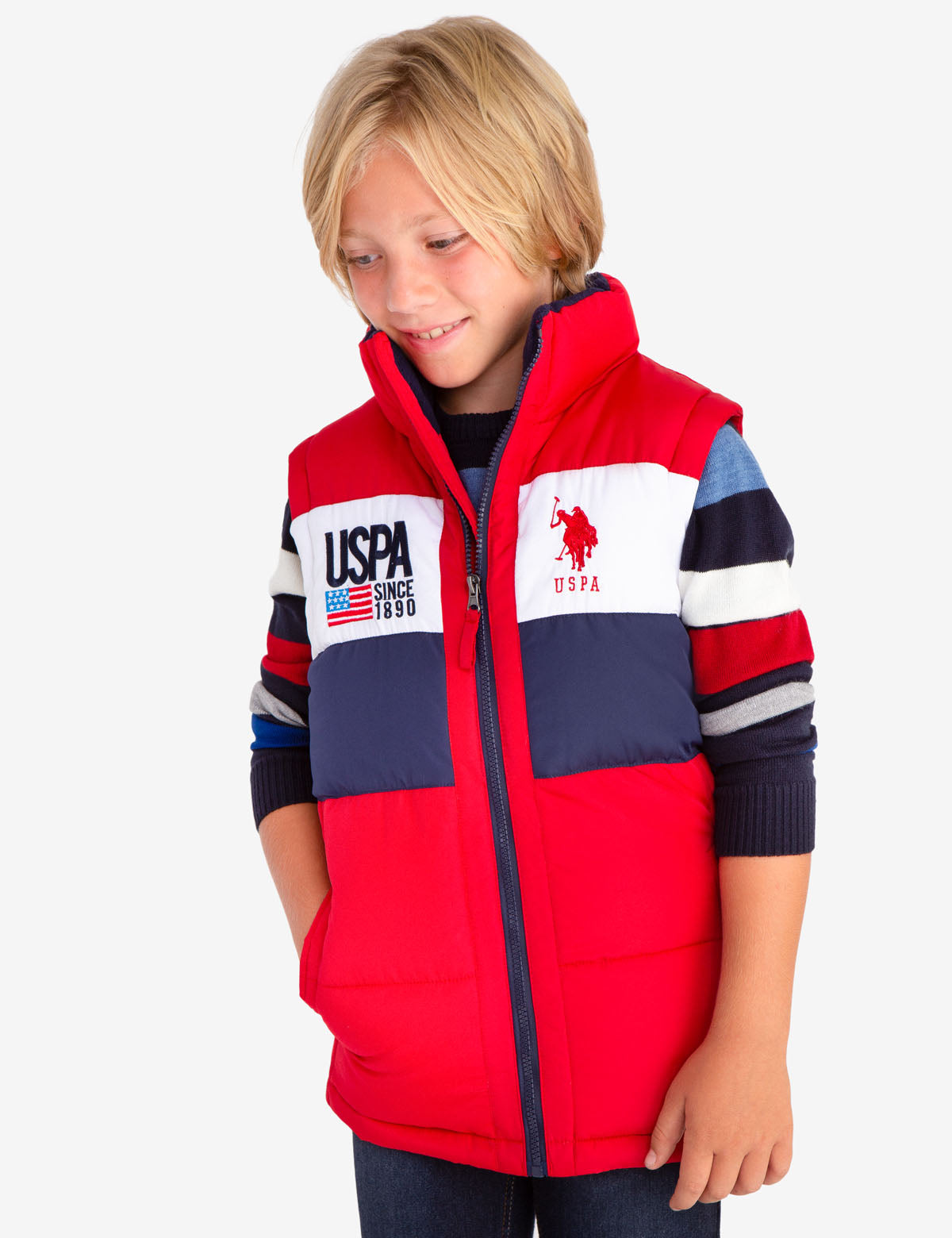 USPA FLAG VEST– U.S. Polo Assn.