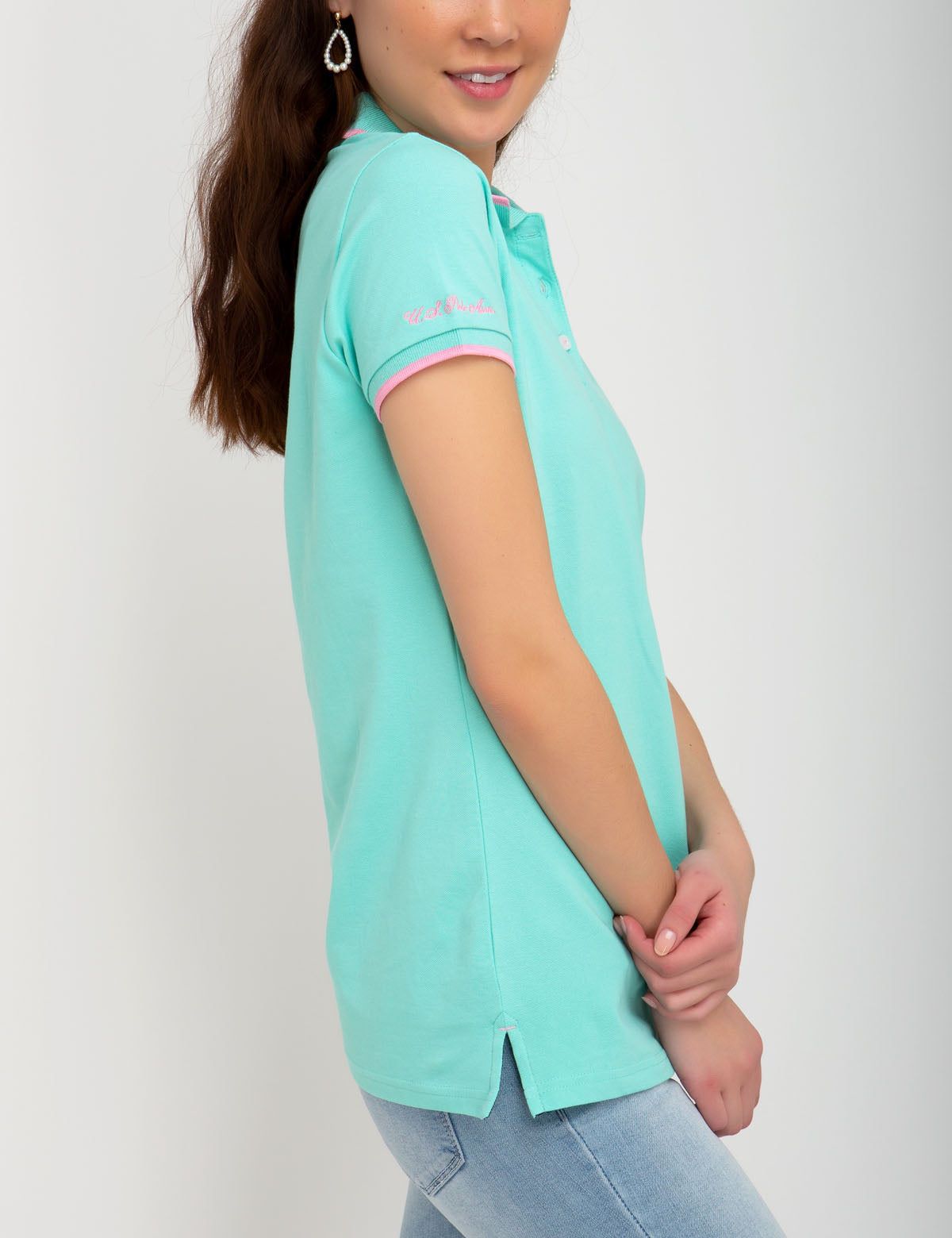 STRETCH SMALL LOGO TIPPED POLO SHIRT– U.S. Polo Assn.