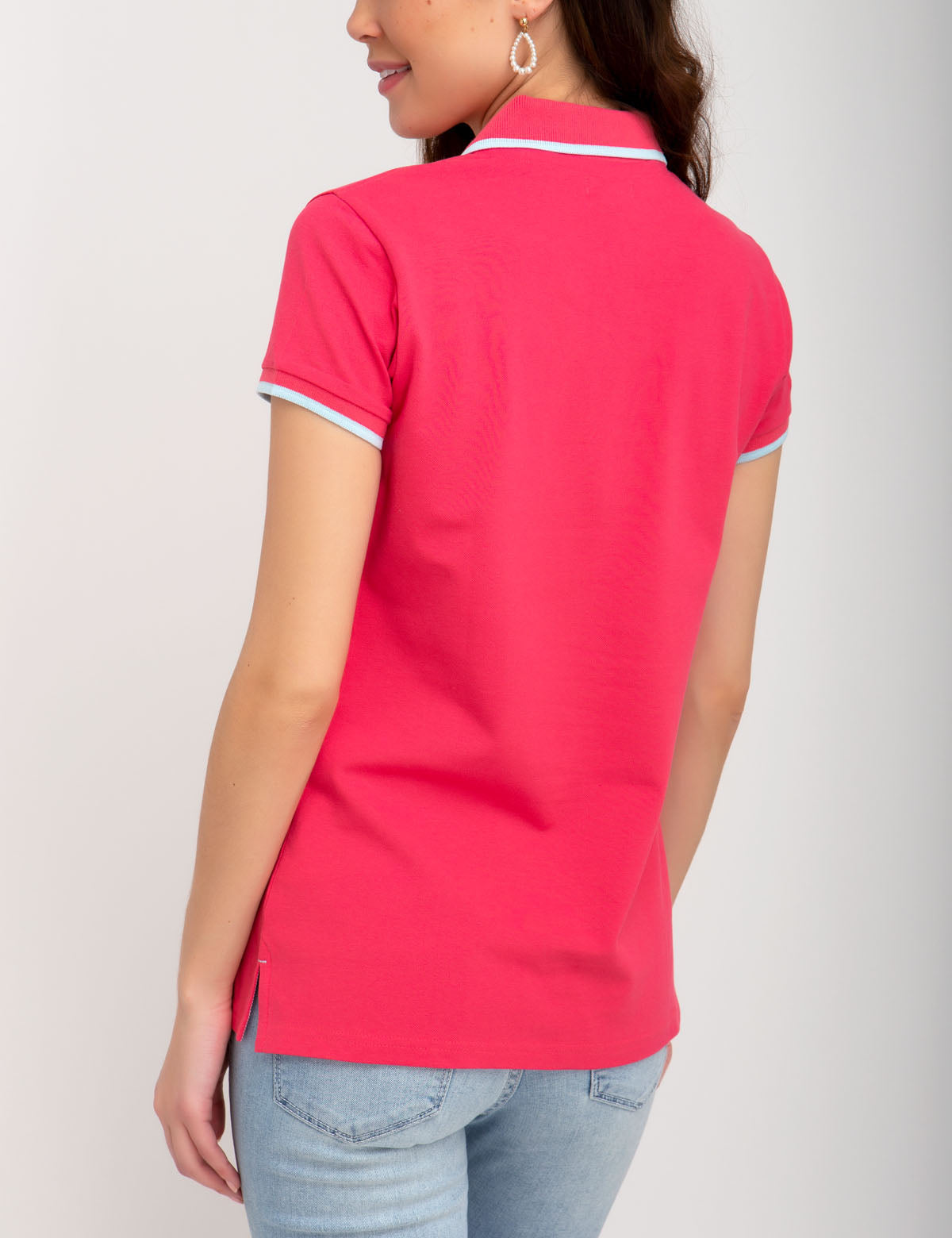 STRETCH SMALL LOGO TIPPED POLO SHIRT– U.S. Polo Assn.