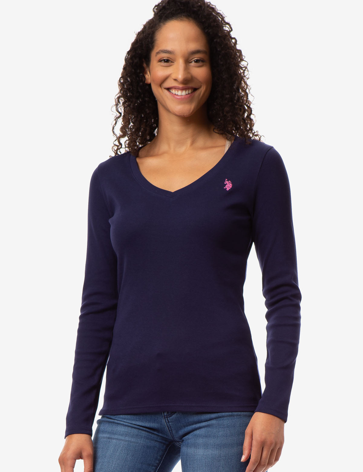 LONG SLEEVE V-NECK T-SHIRT– U.S. Polo Assn.