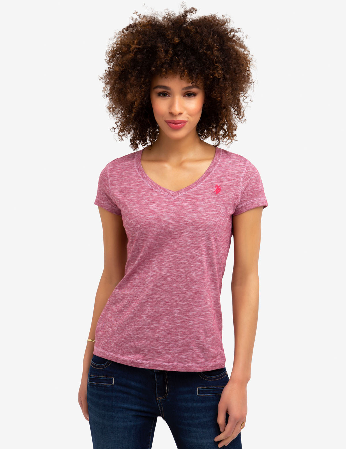 SPACE DYED TEE-SHIRT– U.S. Polo Assn.