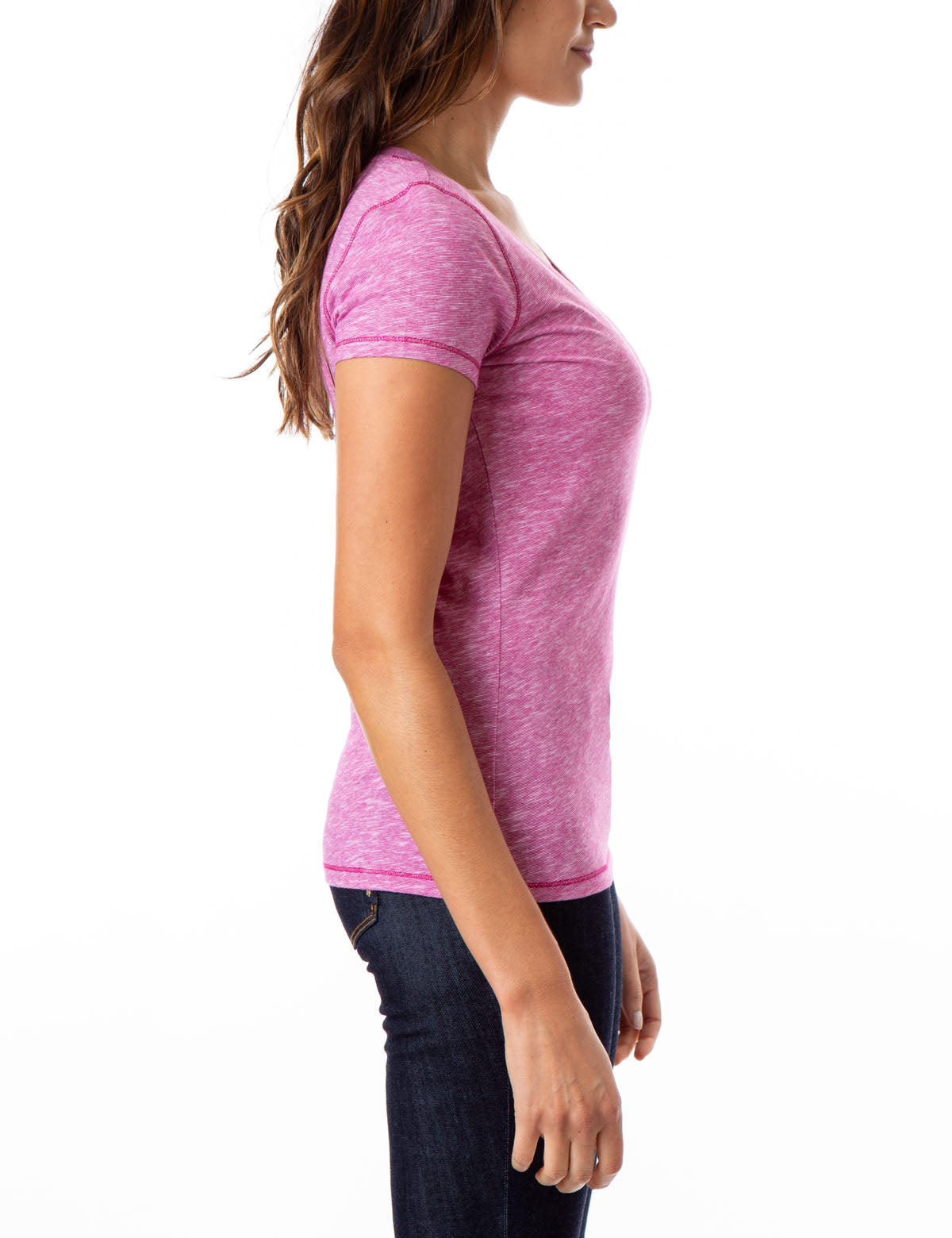 SPACE DYE V-NECK T-SHIRT– U.S. Polo Assn.