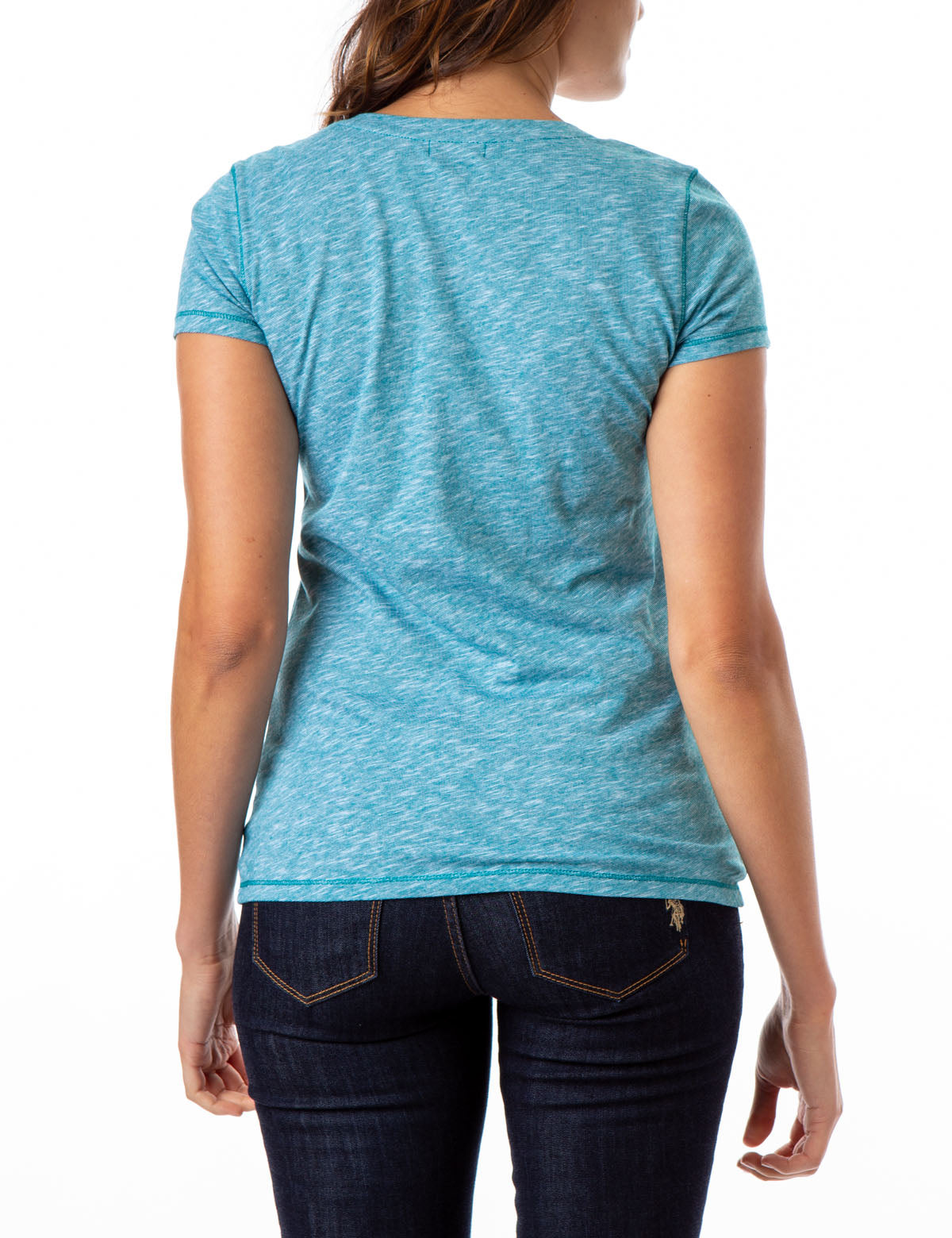 SPACE DYE V-NECK T-SHIRT– U.S. Polo Assn.