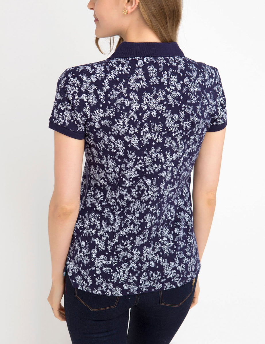 PREMIUM FLORAL PRINT POLO SHIRT– U.S. Polo Assn.