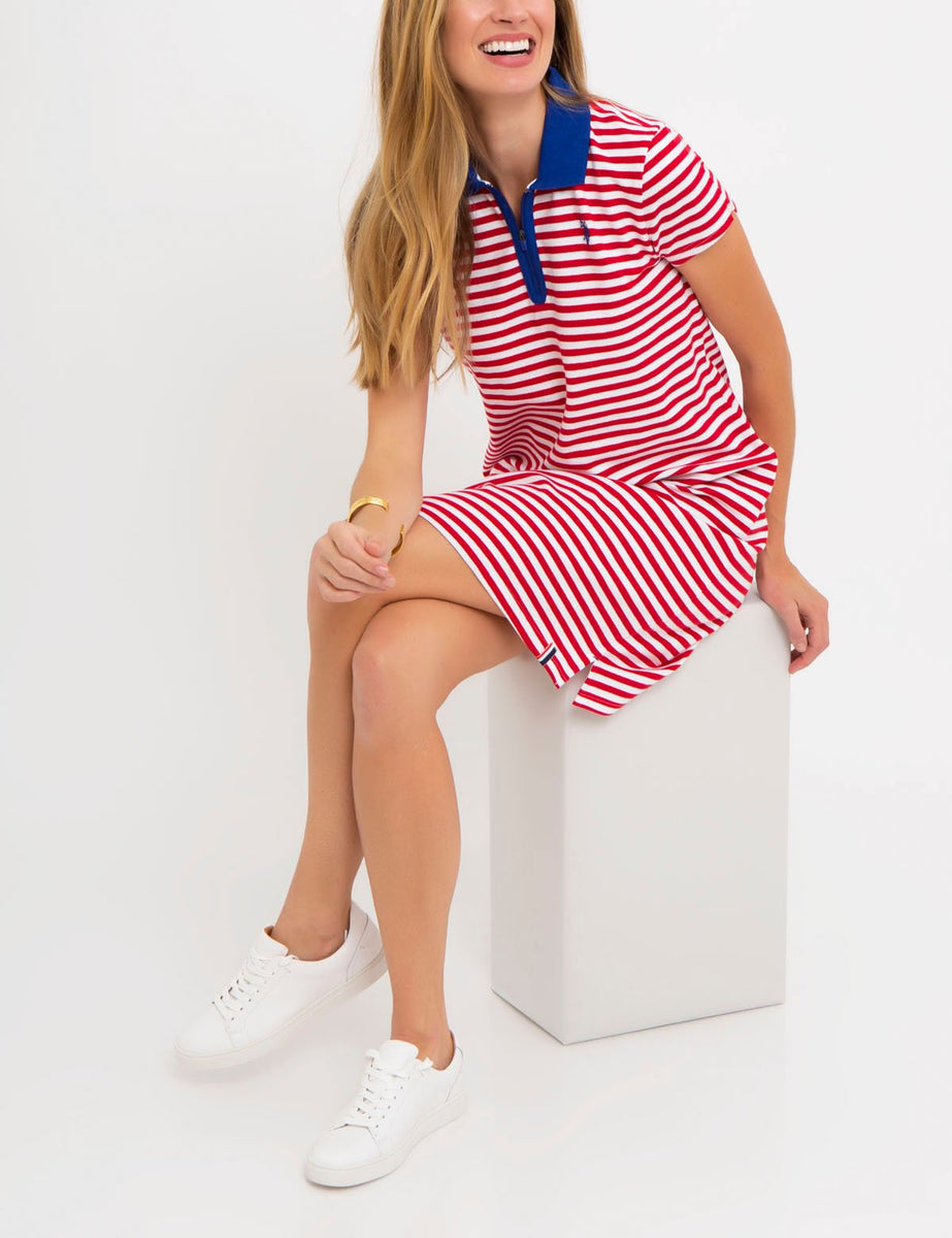 STRIPED POLO DRESS– U.S. Polo Assn.