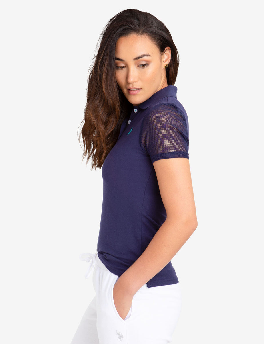 MESH SLEEVE POLO SHIRT– U.S. Polo Assn.