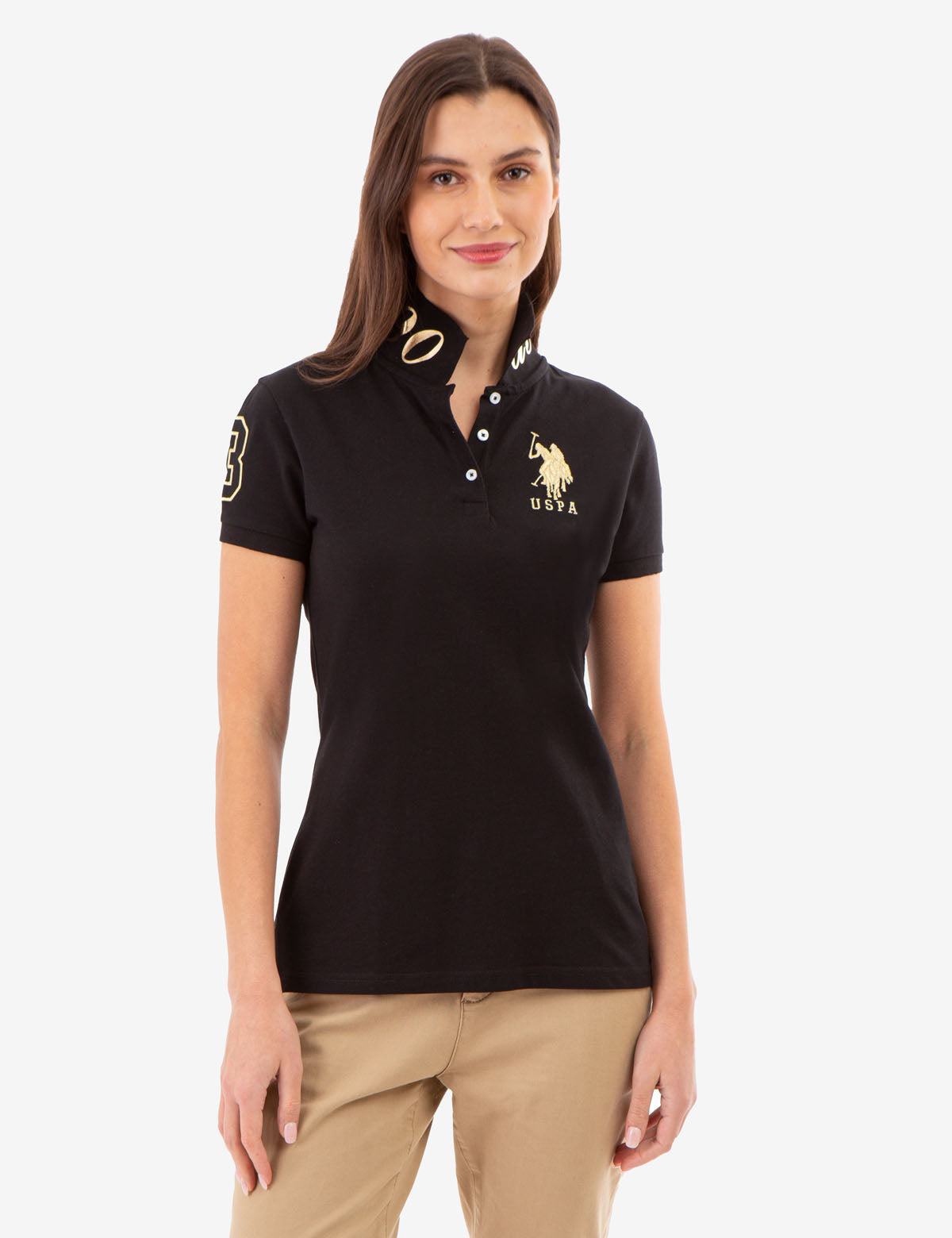 USPA METALLIC PRINT POLO SHIRT– U.S. Polo Assn.