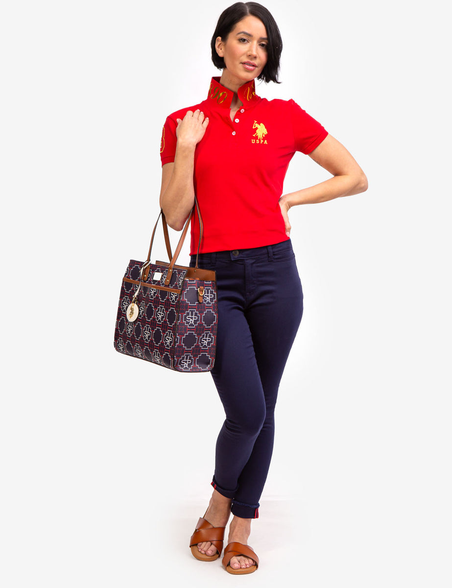 USPA METALLIC PRINT POLO SHIRT– U.S. Polo Assn.