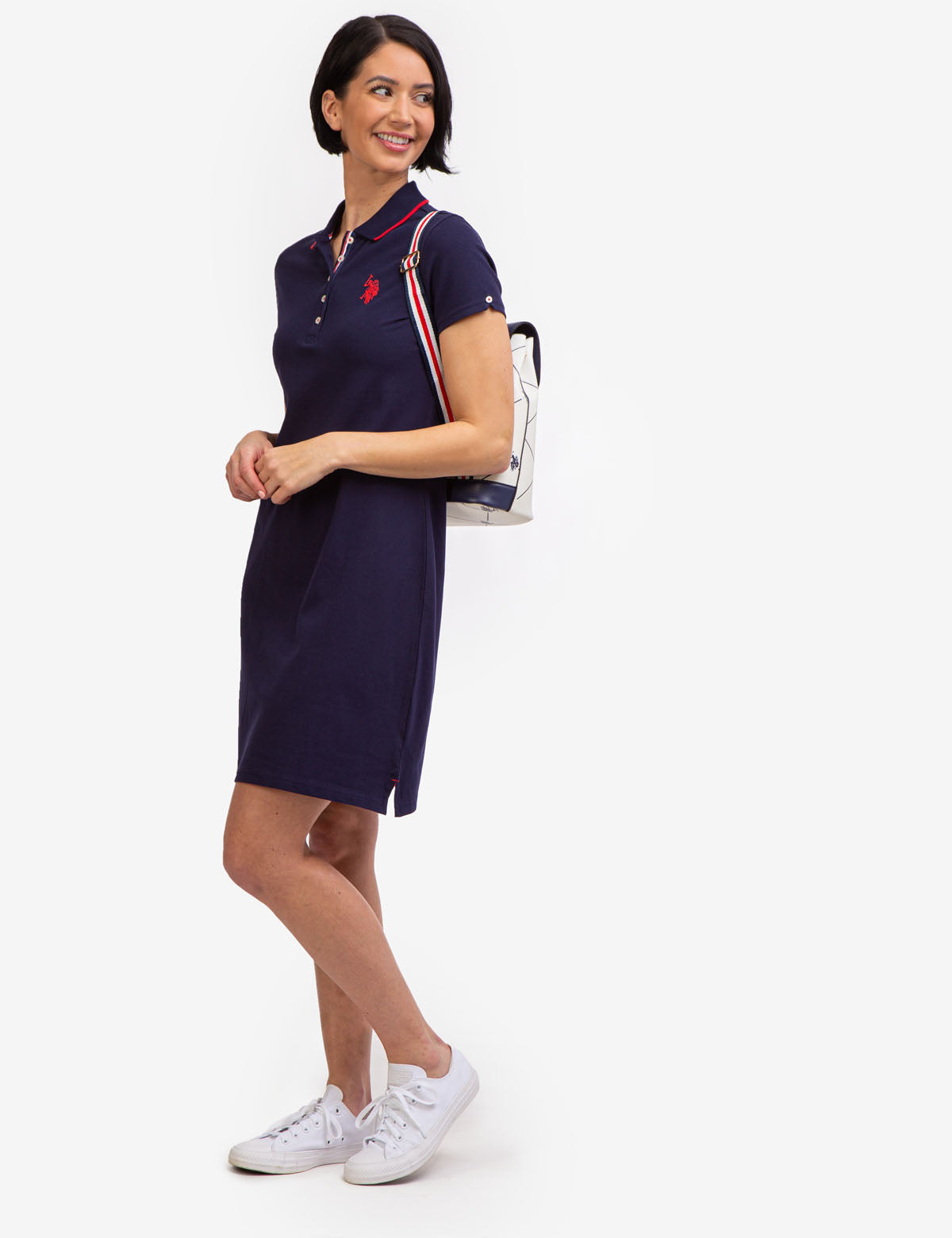 TIPPED POLO DRESS– U.S. Polo Assn.