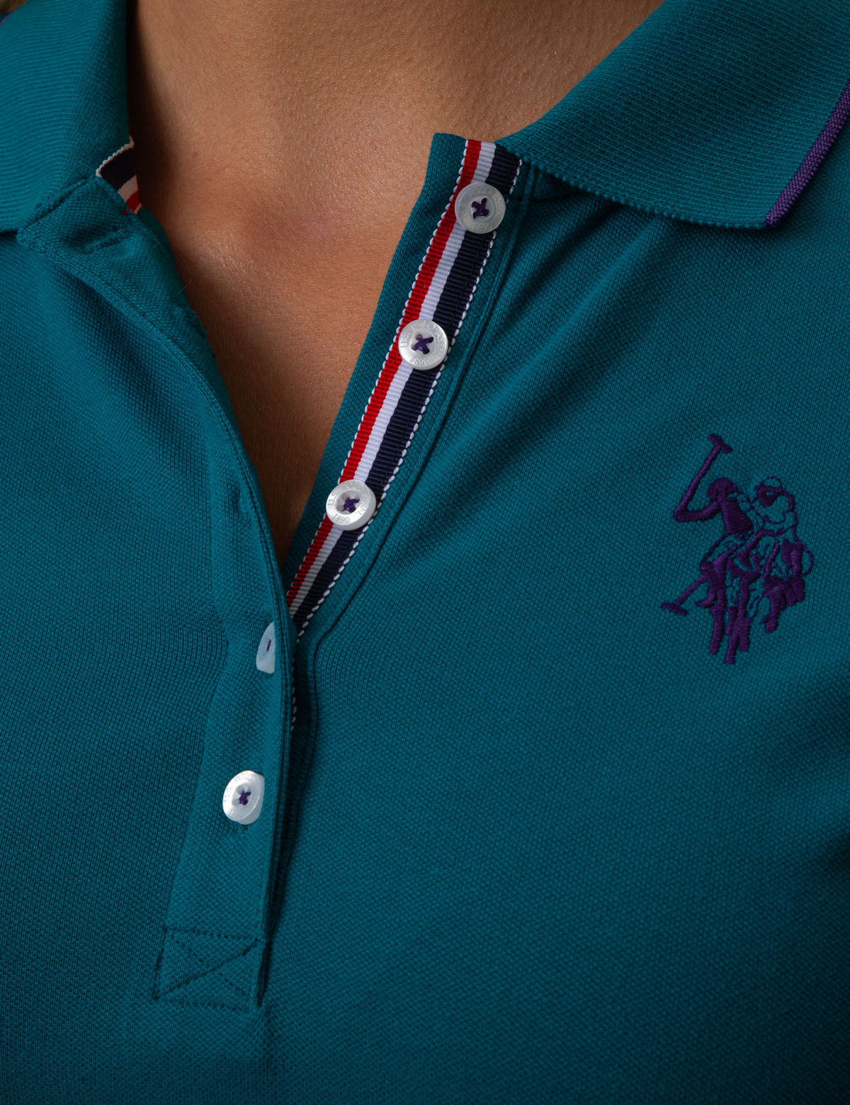 TIPPED POLO DRESS– U.S. Polo Assn.