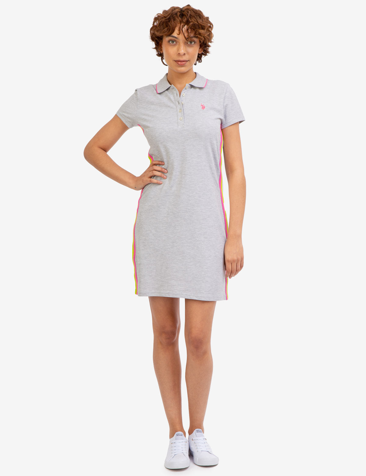 SIDE STRIPE POLO DRESS– U.S. Polo Assn.
