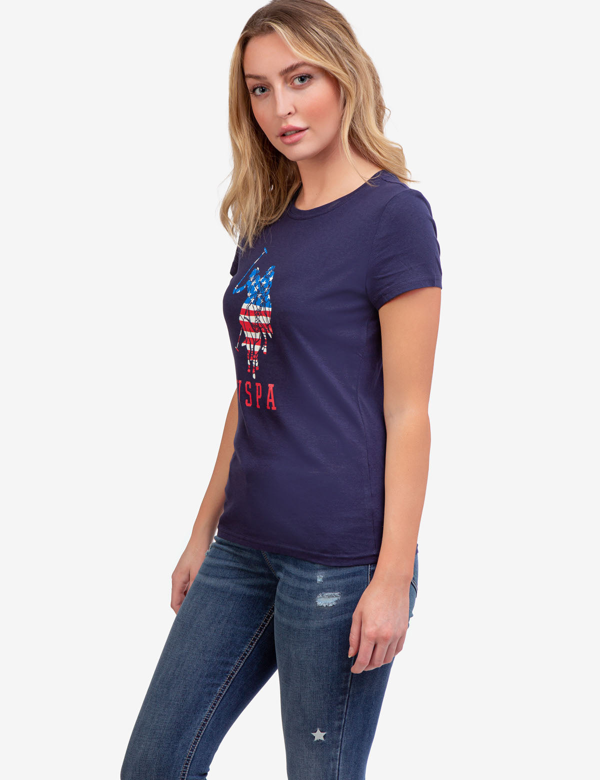 USPA LOGO FLAG CREW NECK T-SHIRT– U.S. Polo Assn.