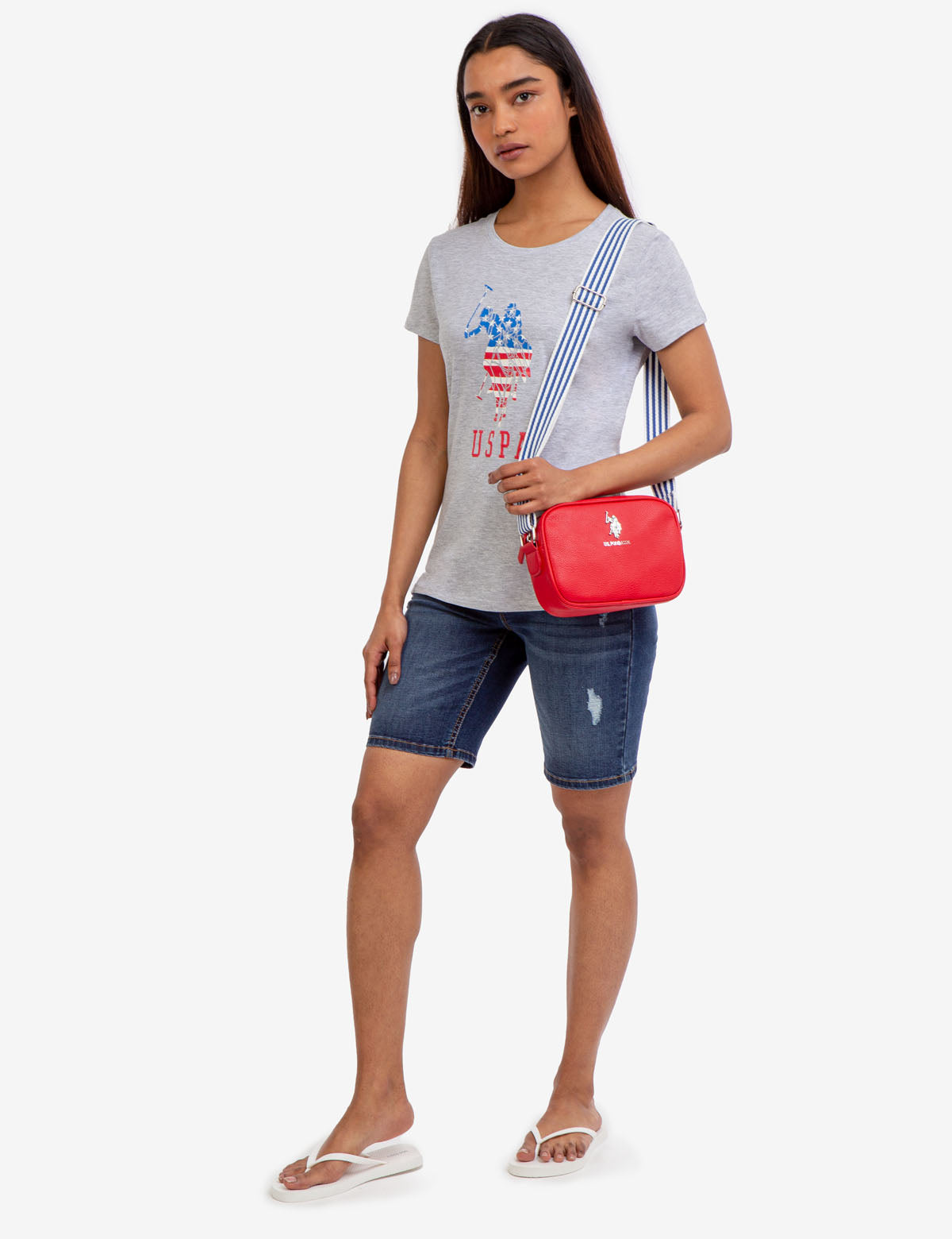 USPA LOGO FLAG CREW NECK T-SHIRT– U.S. Polo Assn.