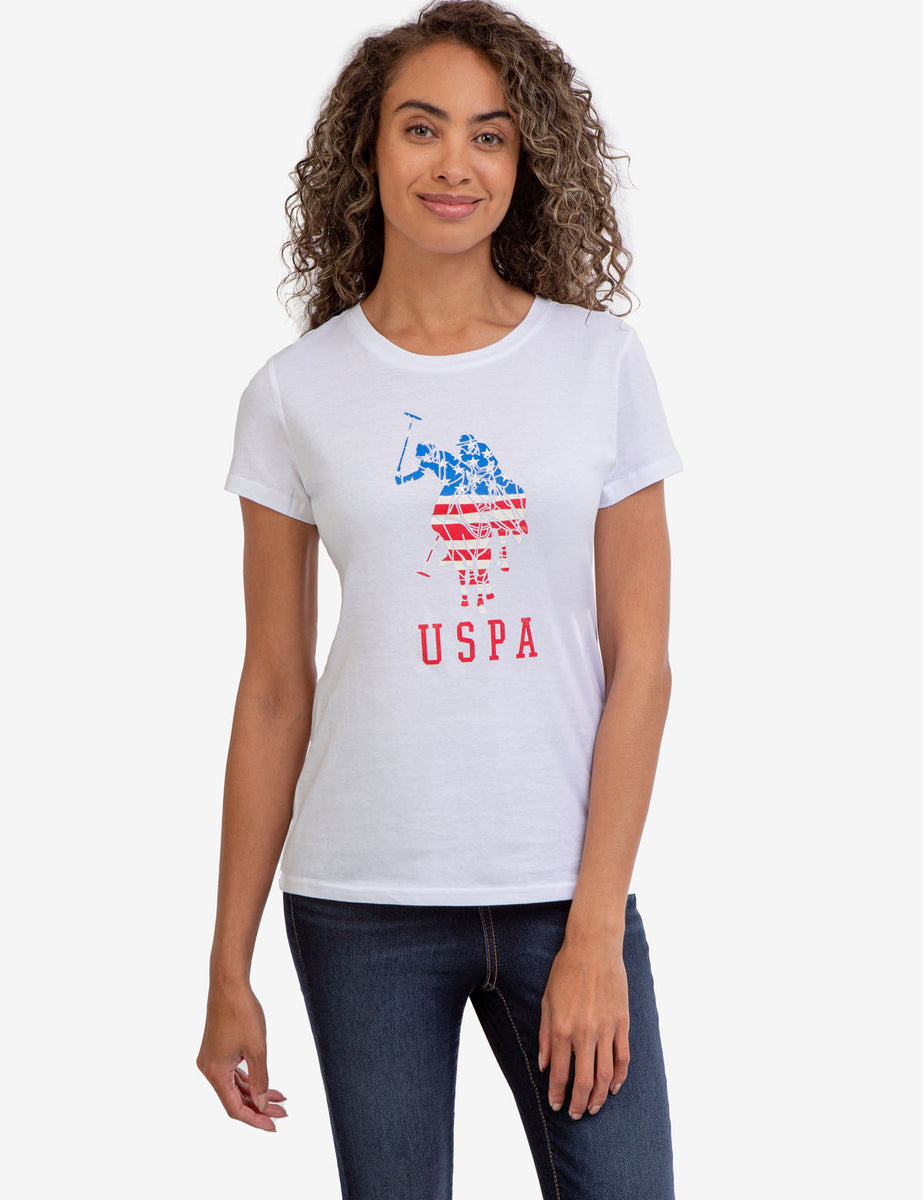 USPA LOGO FLAG CREW NECK T-SHIRT– U.S. Polo Assn.