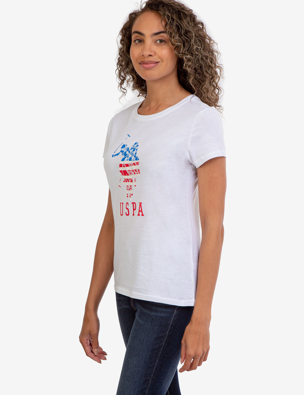 USPA LOGO FLAG CREW NECK T-SHIRT– U.S. Polo Assn.