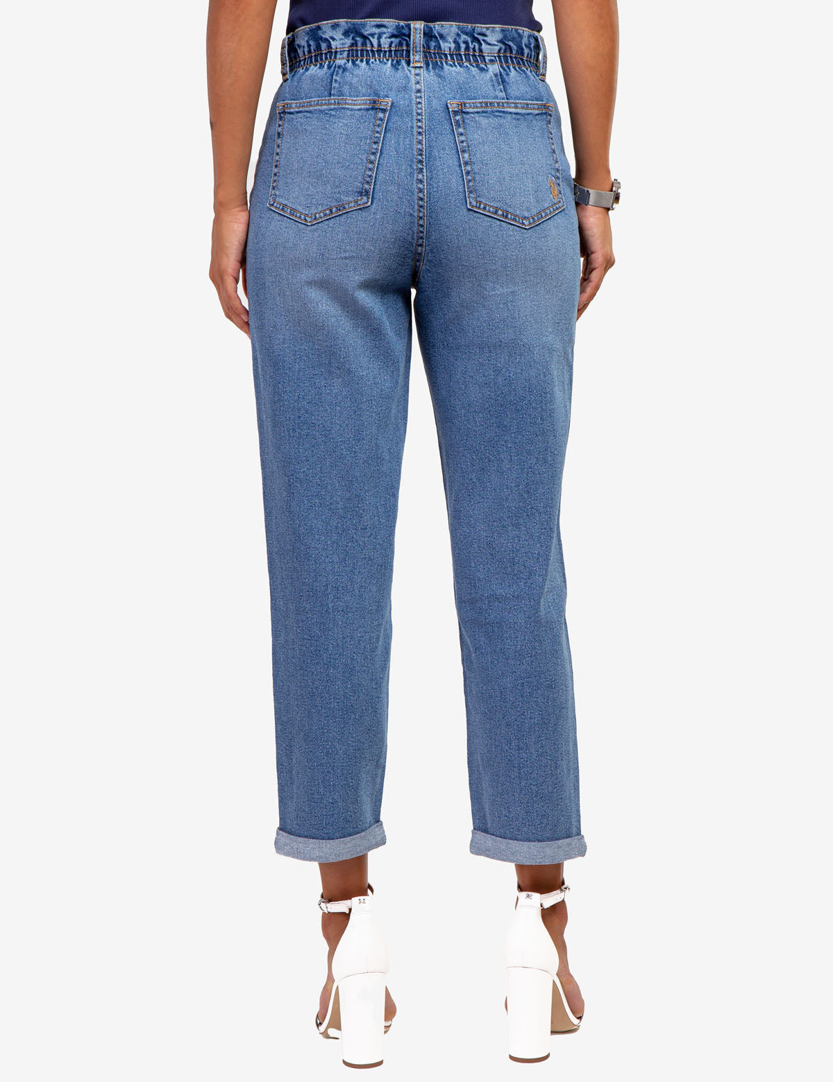HIGH RISE PAPERBAG CROPPED JEANS– U.S. Polo Assn.