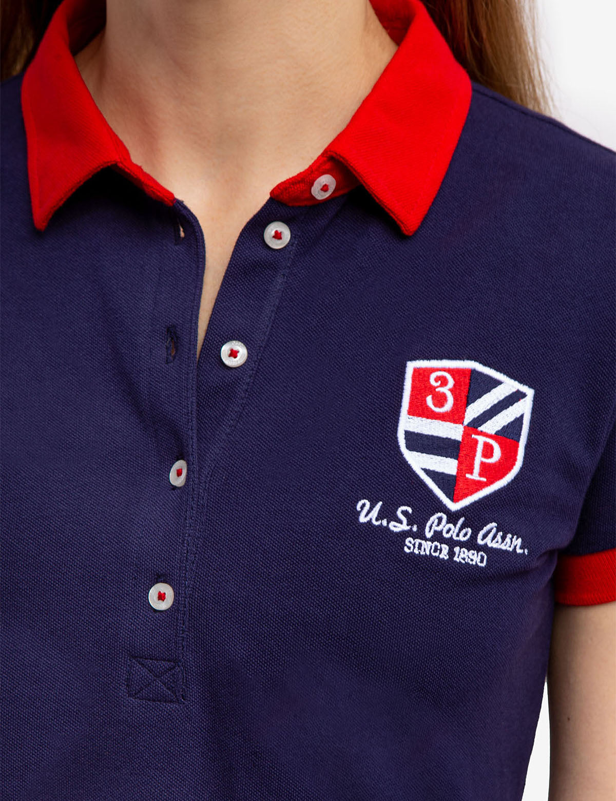 SHORT SLEEVE CREST PATCH POLO SHIRT– U.S. Polo Assn.