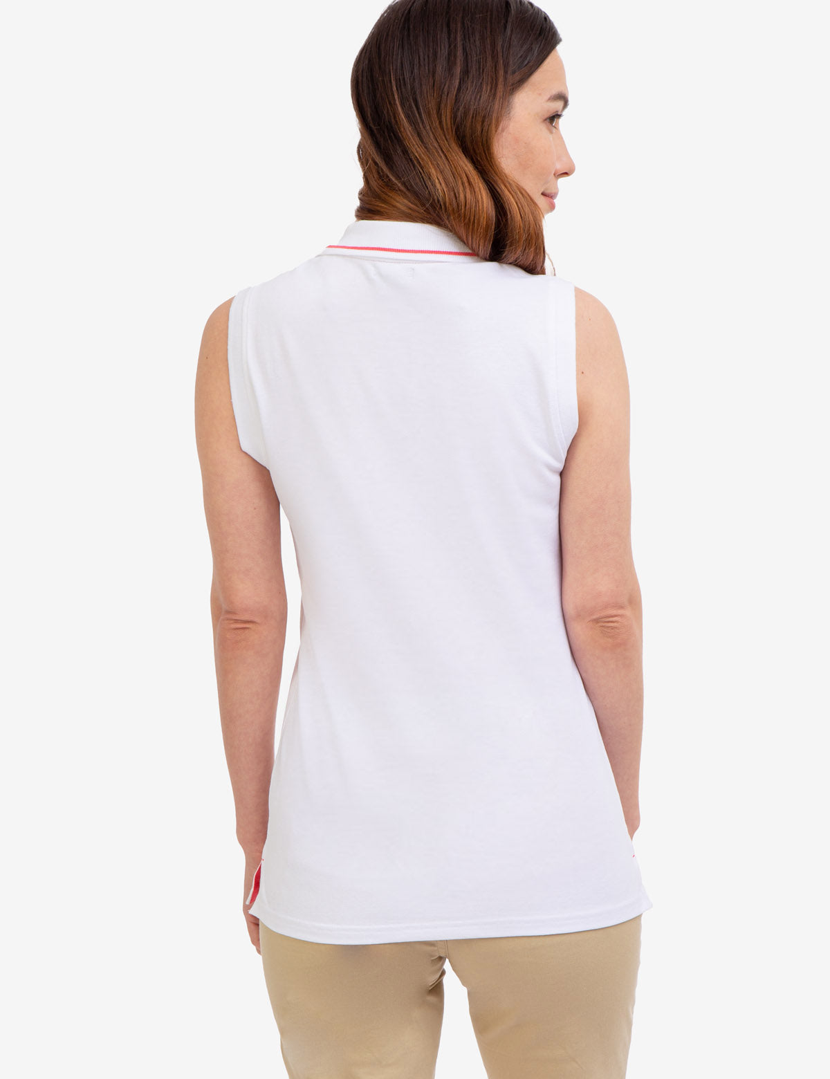 OPEN PLACKET SLEEVELESS POLO SHIRT– U.S. Polo Assn.