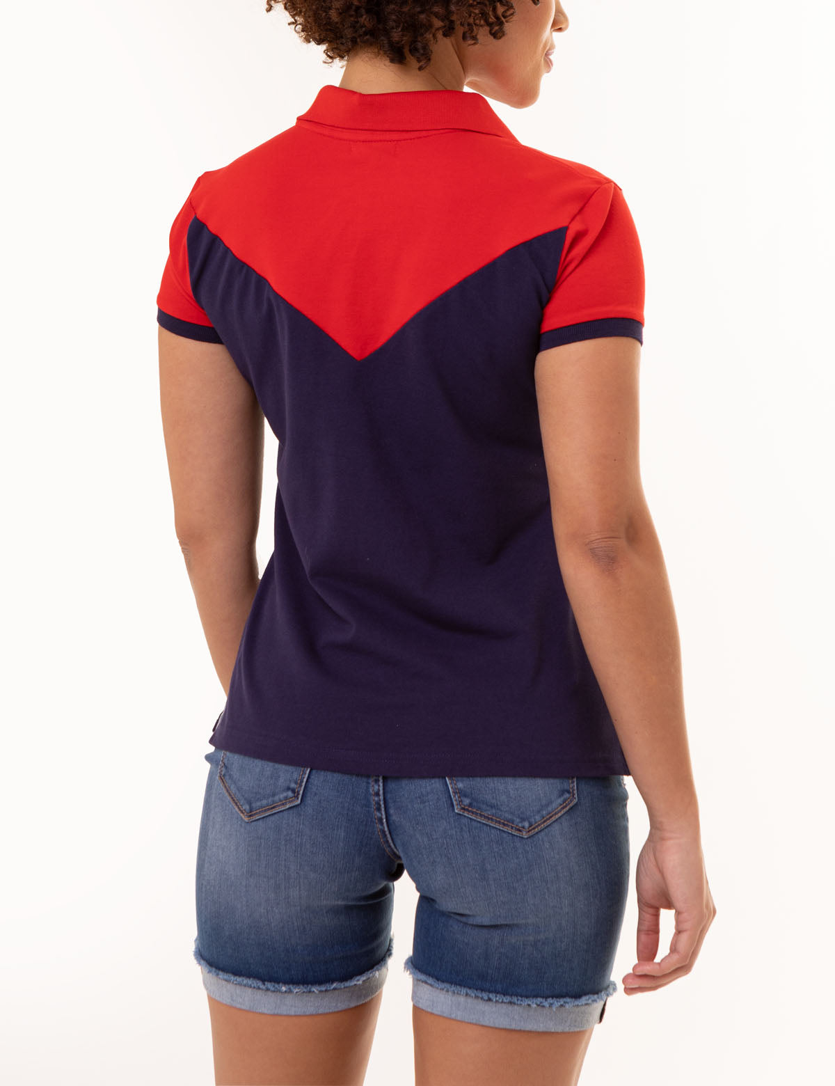 OPEN PLACKET CHEVRON POLO SHIRT– U.S. Polo Assn.