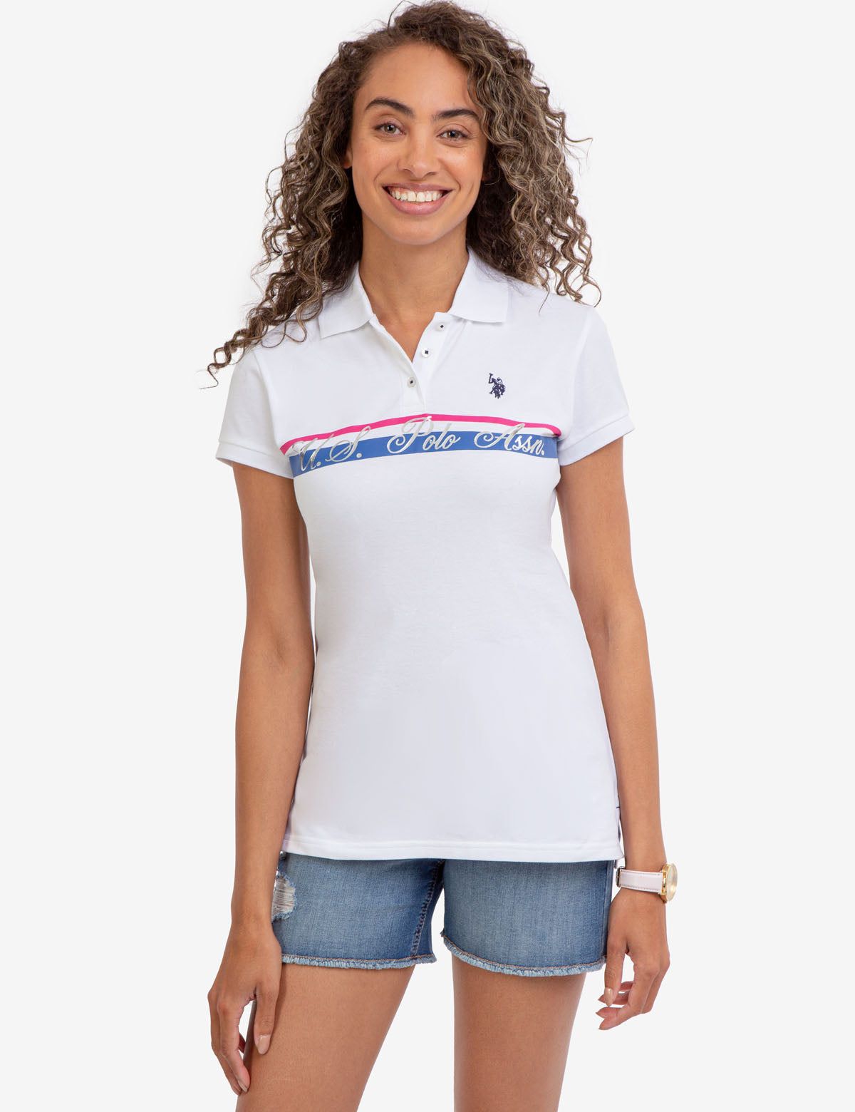 FOIL USPA PRINT POLO SHIRT– U.S. Polo Assn.