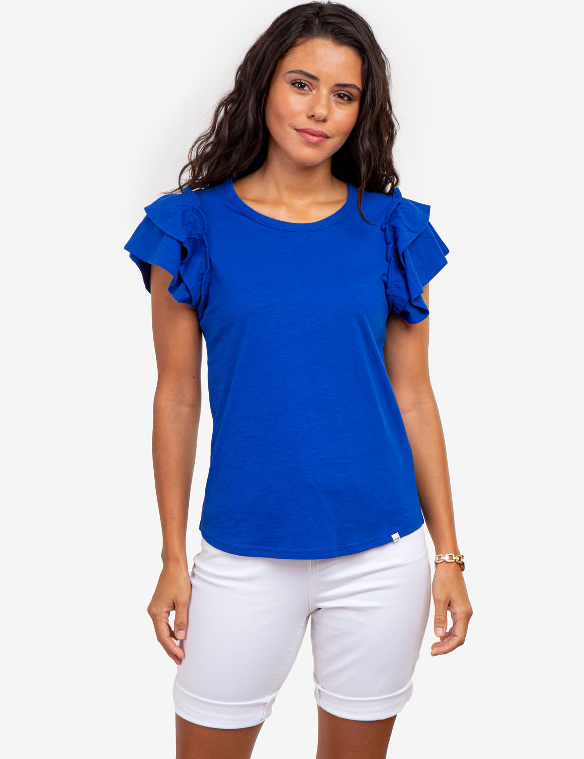 FLUTTER SLEEVE CREW NECK T-SHIRT– U.S. Polo Assn.