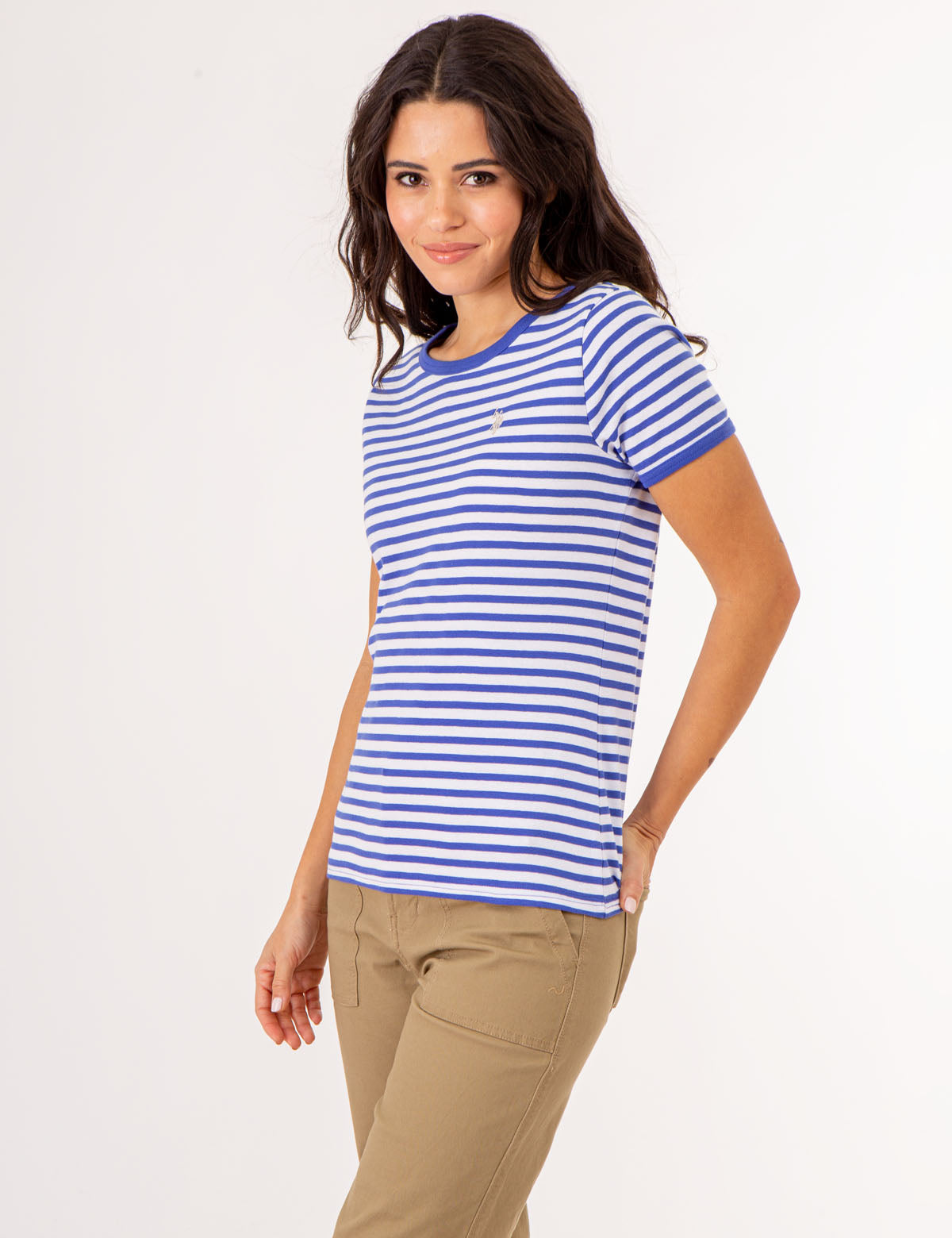 STRIPED RINGER NECK TRIM T-SHIRT– U.S. Polo Assn.