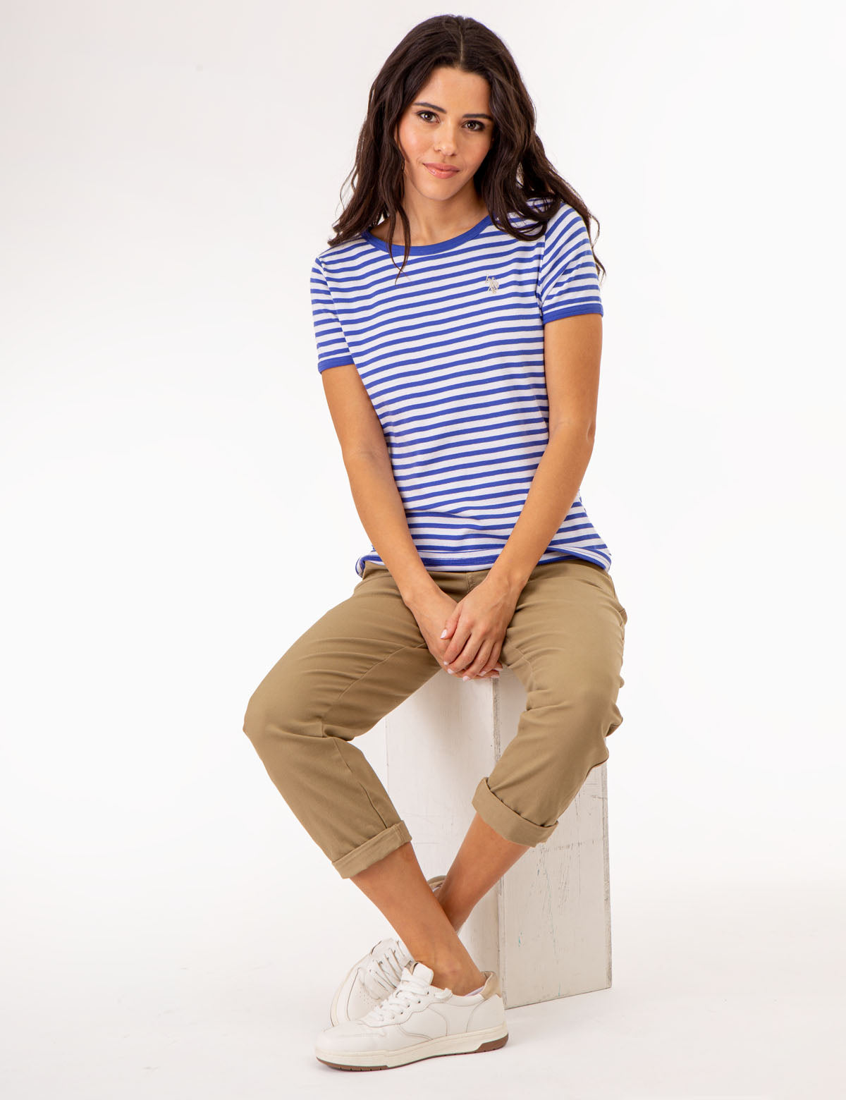 STRIPED RINGER NECK TRIM T-SHIRT– U.S. Polo Assn.