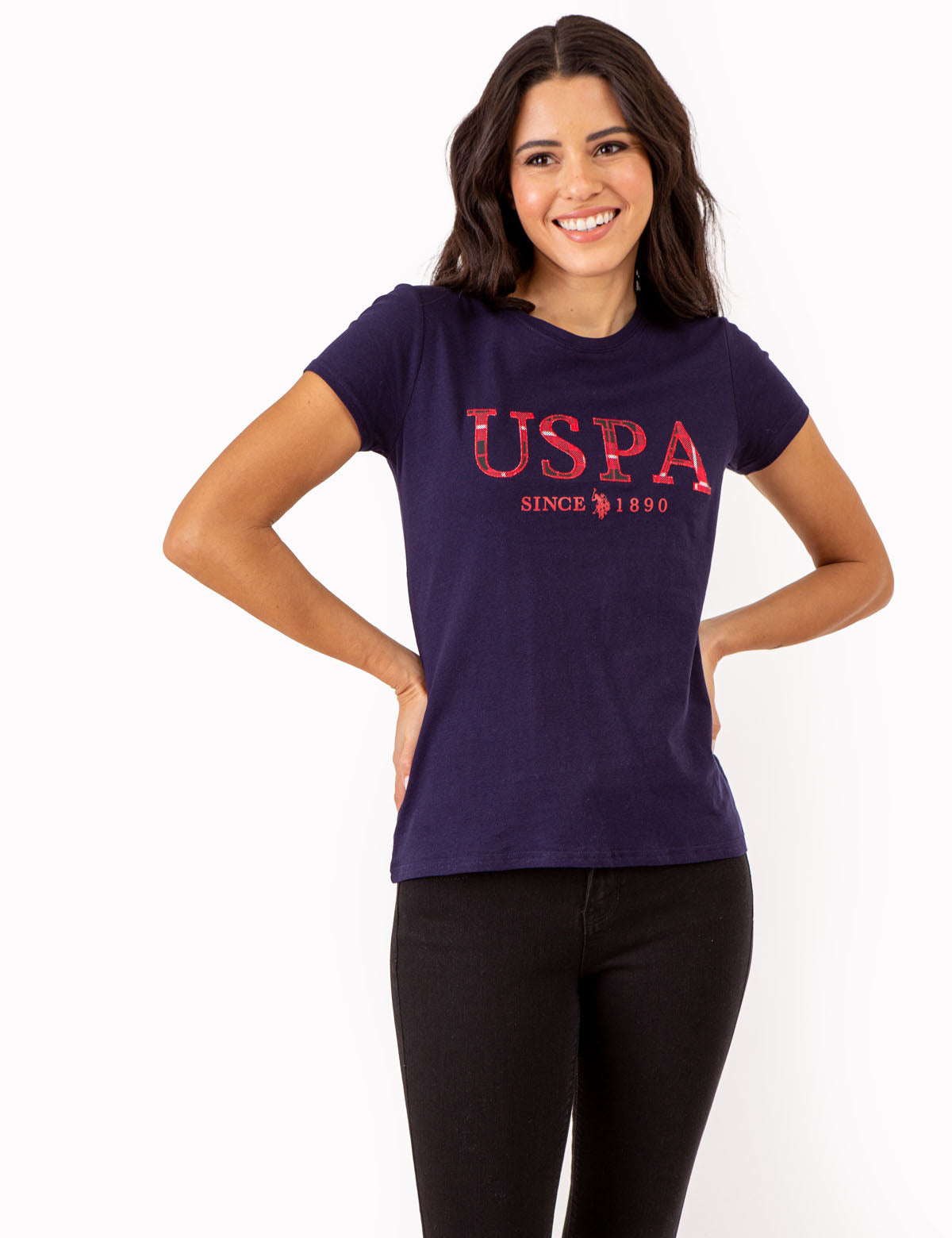 USPA STITCH APPLIQUE CREW NECK T-SHIRT– U.S. Polo Assn.