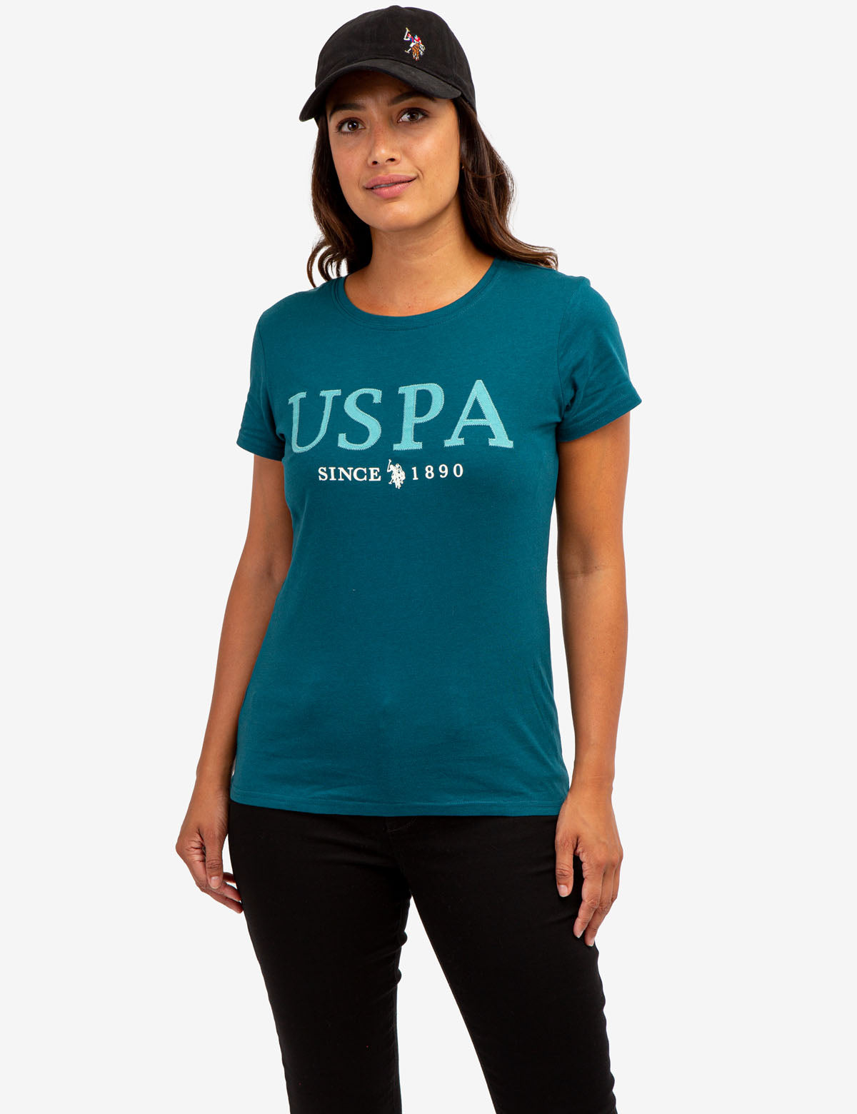 USPA STITCH APPLIQUE CREW NECK T-SHIRT– U.S. Polo Assn.