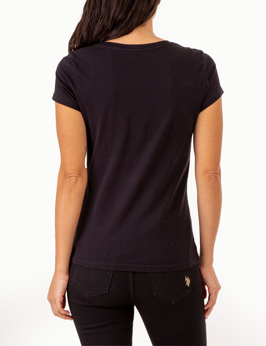 USPA METALLIC SLASHED FOIL T-SHIRT– U.S. Polo Assn.