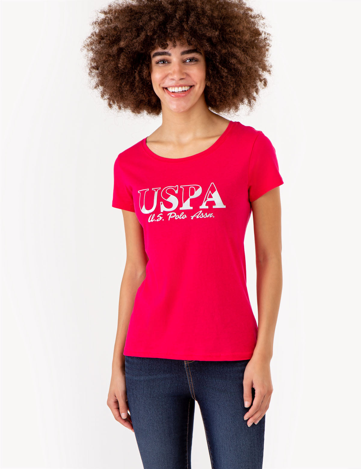 USPA METALLIC SLASHED FOIL T-SHIRT– U.S. Polo Assn.