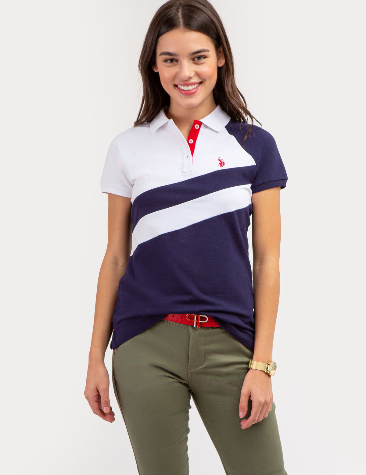 DIAGONAL SASH COLORBLOCK POLO SHIRT– U.S. Polo Assn.