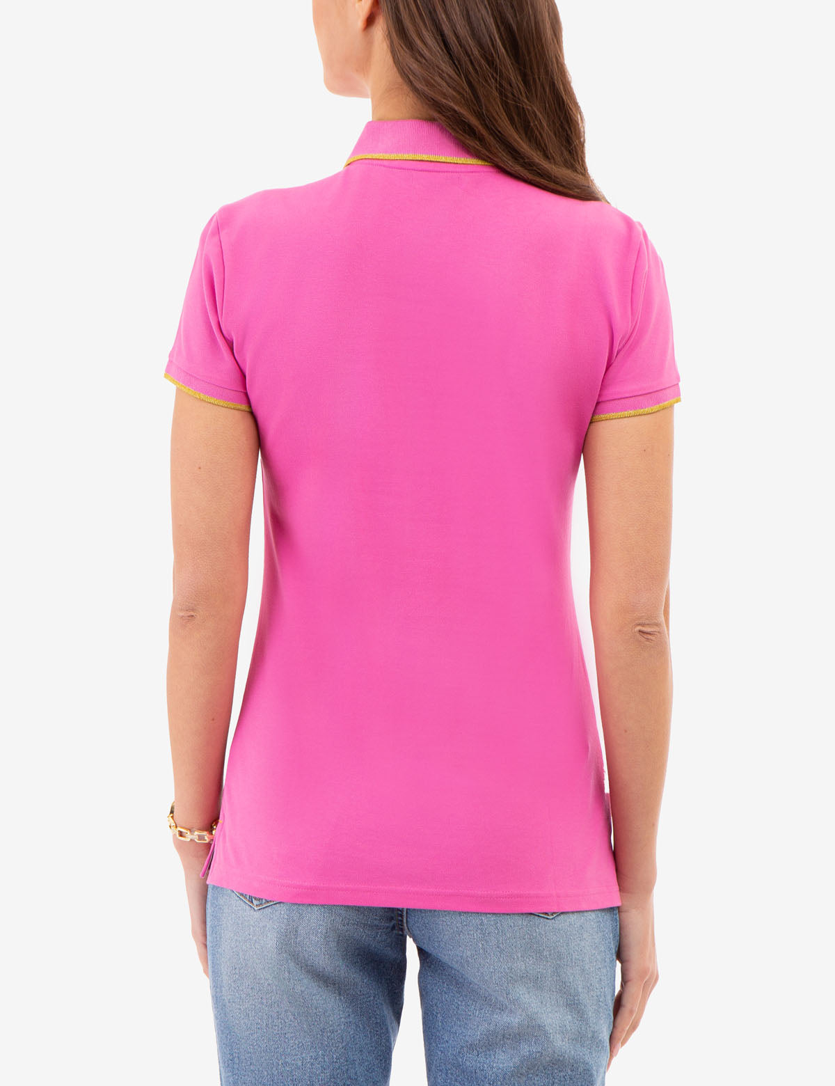 LUREX SCRIPT TIPPED POLO SHIRT– U.S. Polo Assn.