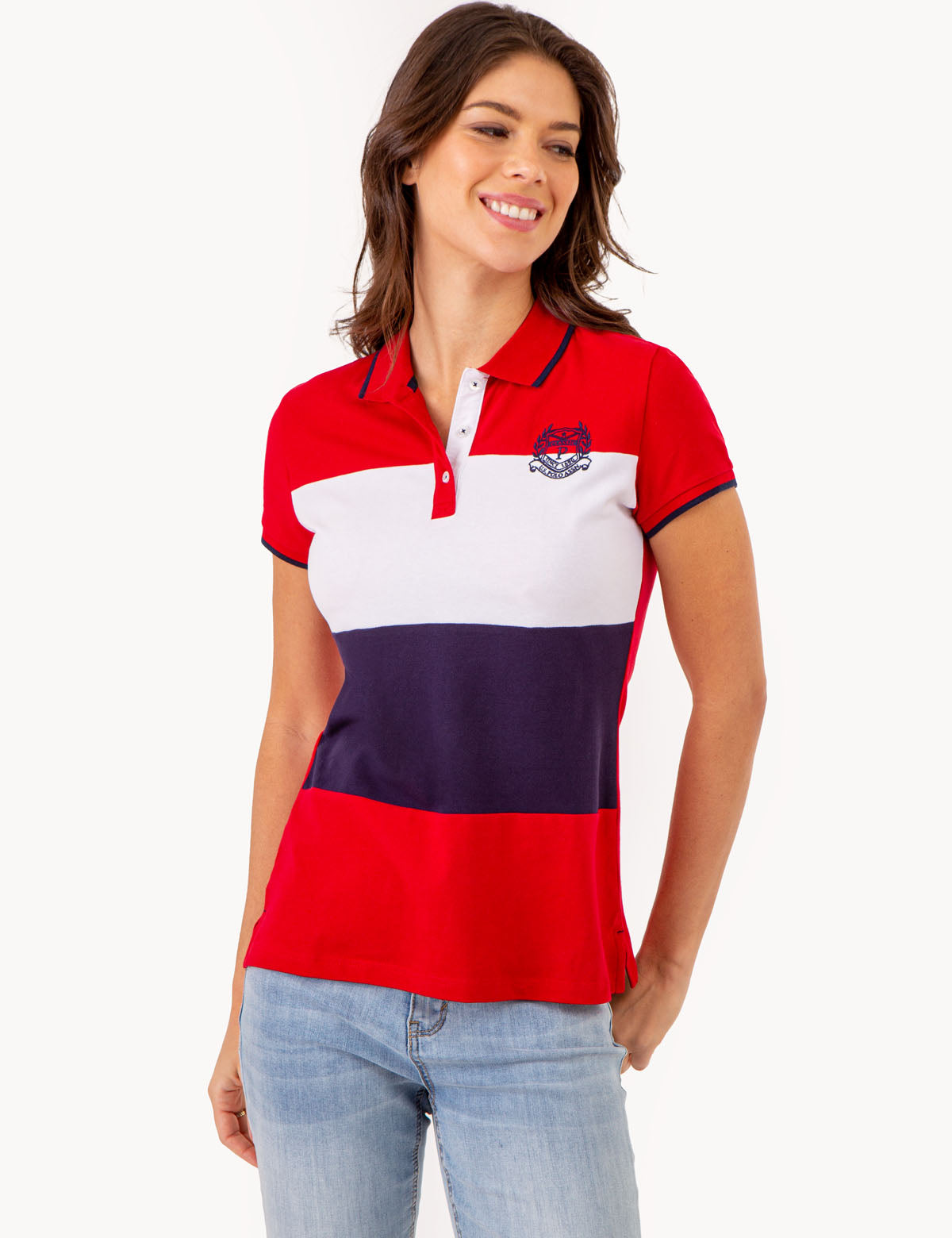 COLORBLOCK CREST LOGO POLO SHIRT– U.S. Polo Assn.