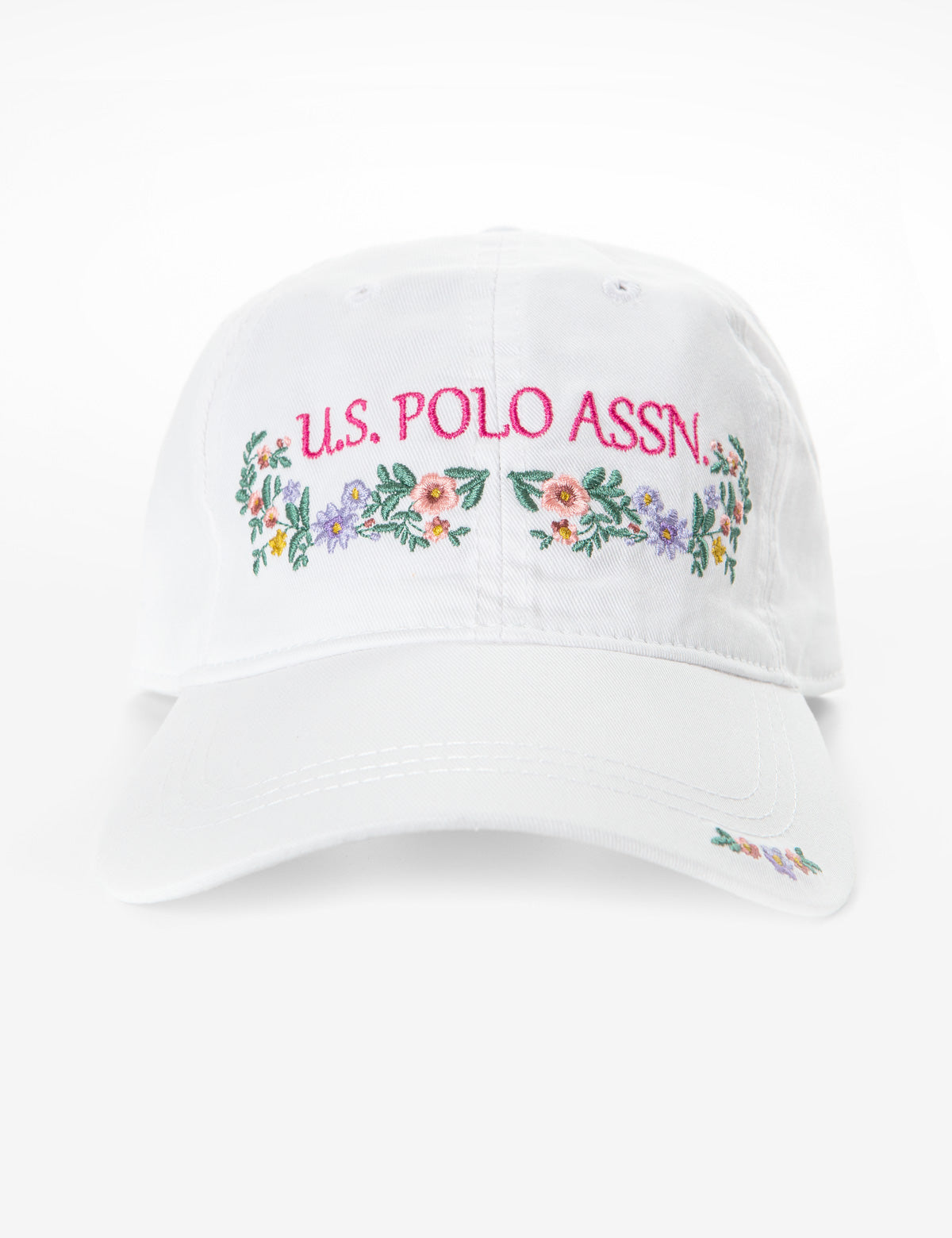 FLORAL EMBROIDERED BASEBALL CAP– U.S. Polo Assn.