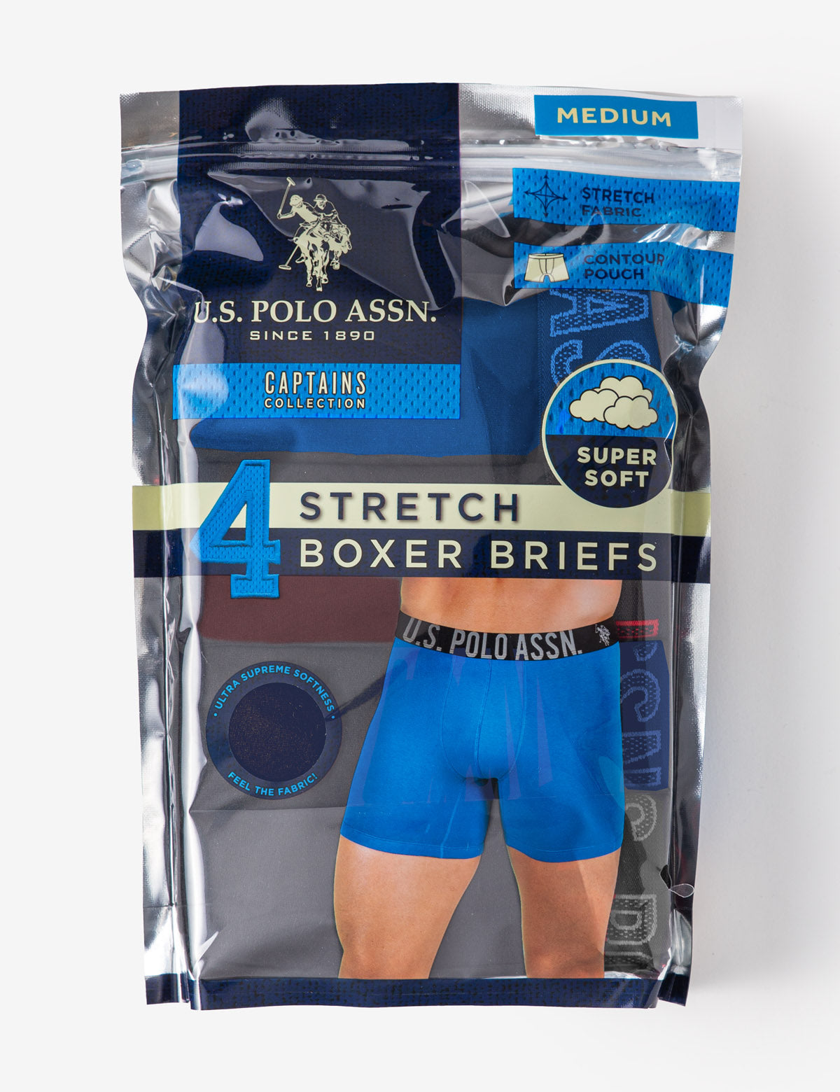 4 PACK ULTRA SOFT JERSEY BOXER BRIEFS– U.S. Polo Assn.