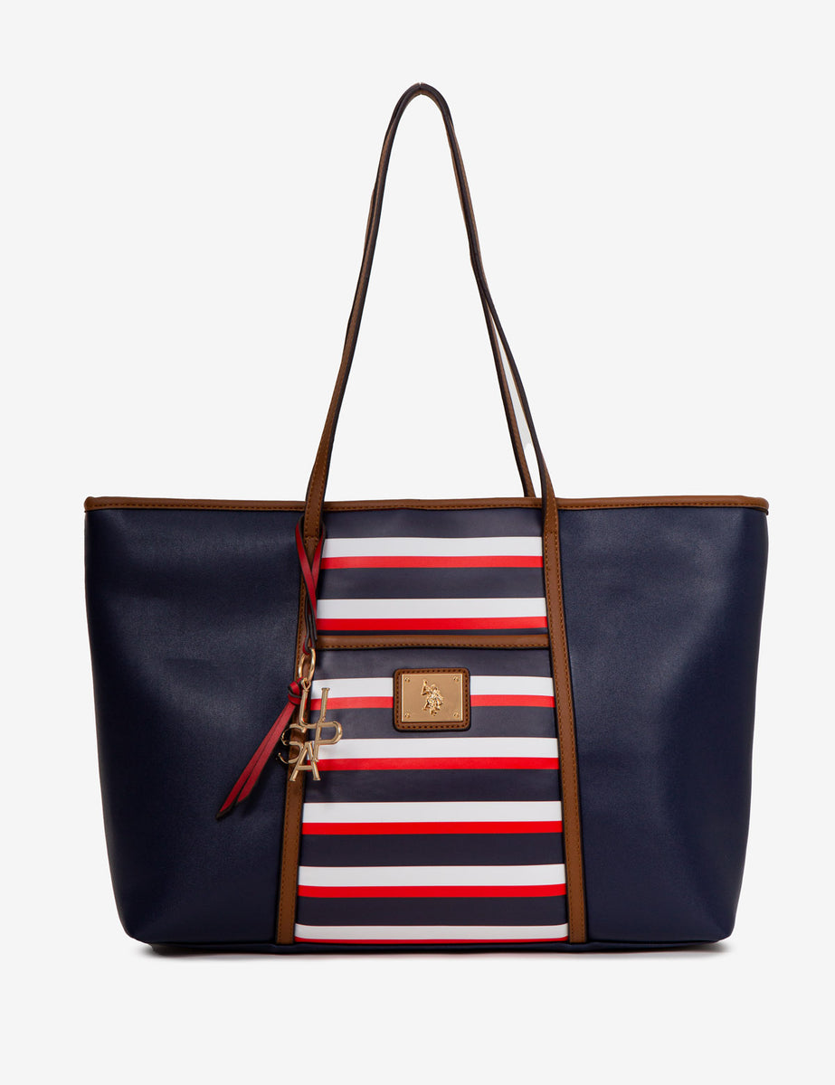 USPA STRIPE TOTE BAG– U.S. Polo Assn.
