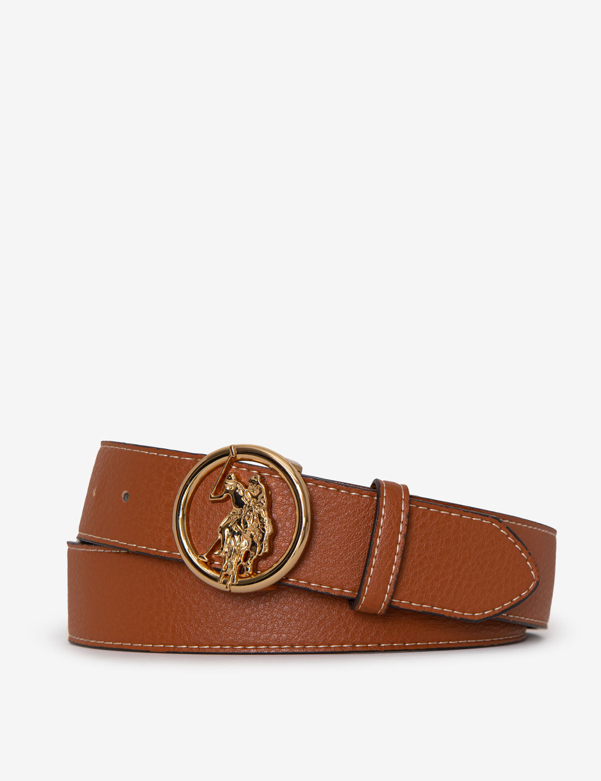 LADIES 38MM MEDALLION LOGO BELT– U.S. Polo Assn.