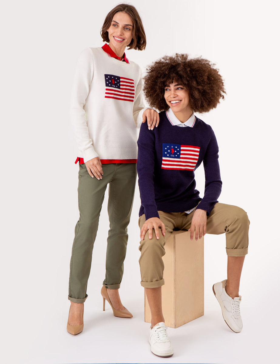 USPA FLAG CREW NECK SWEATER– U.S. Polo Assn.