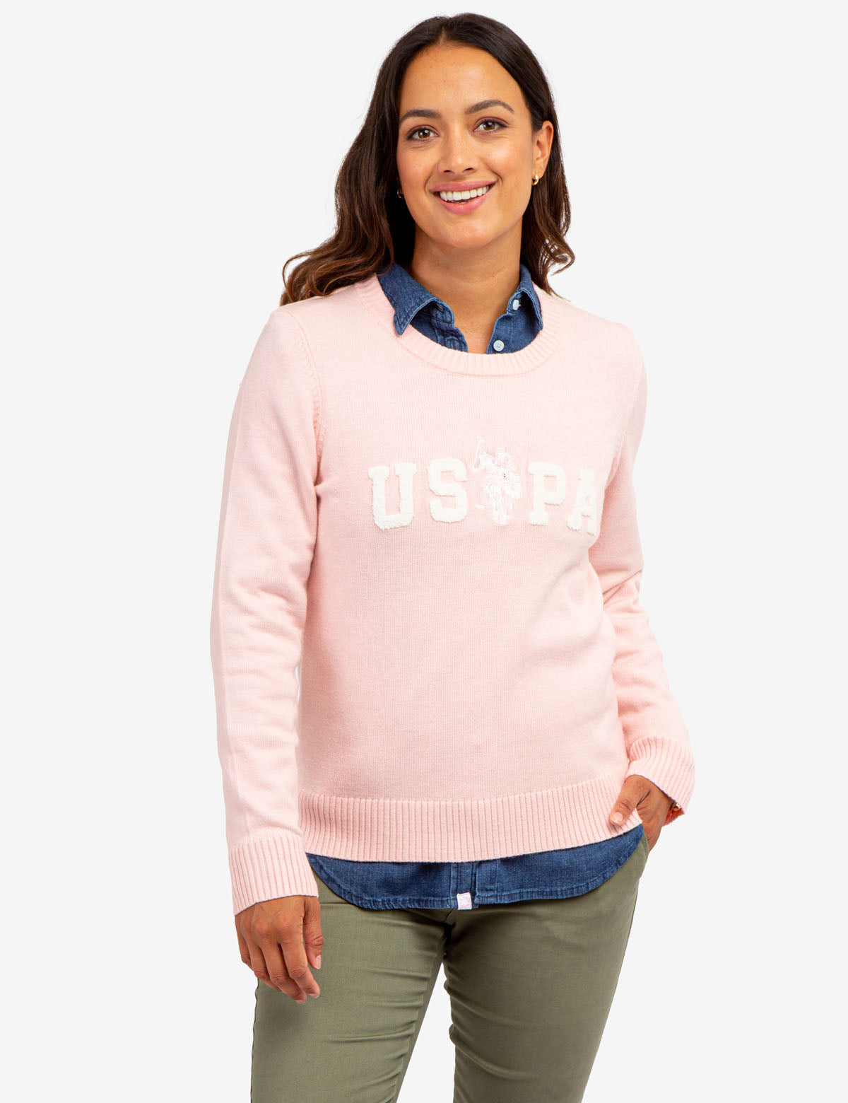 USPA LOGO CREW NECK SWEATER– U.S. Polo Assn.