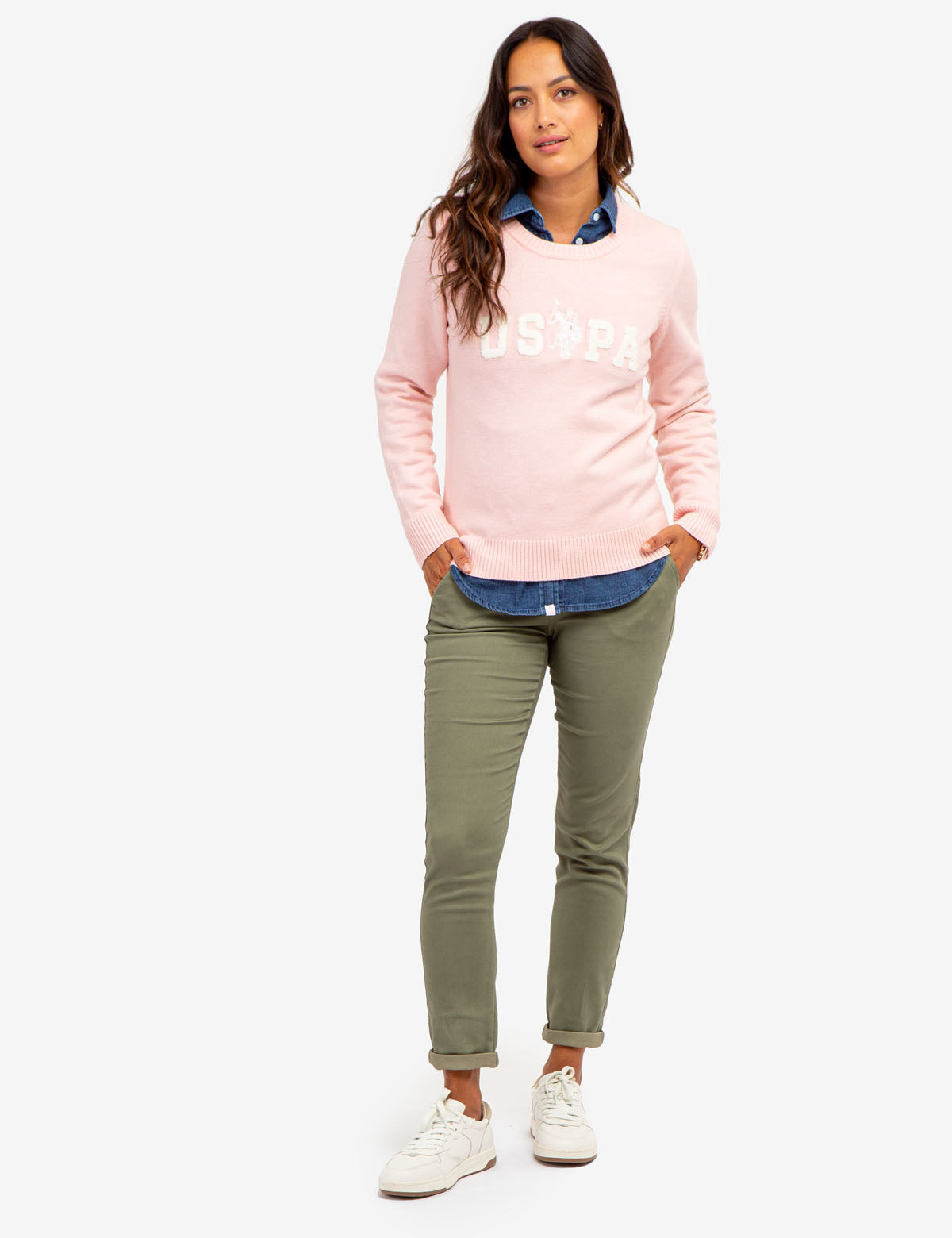 USPA LOGO CREW NECK SWEATER– U.S. Polo Assn.